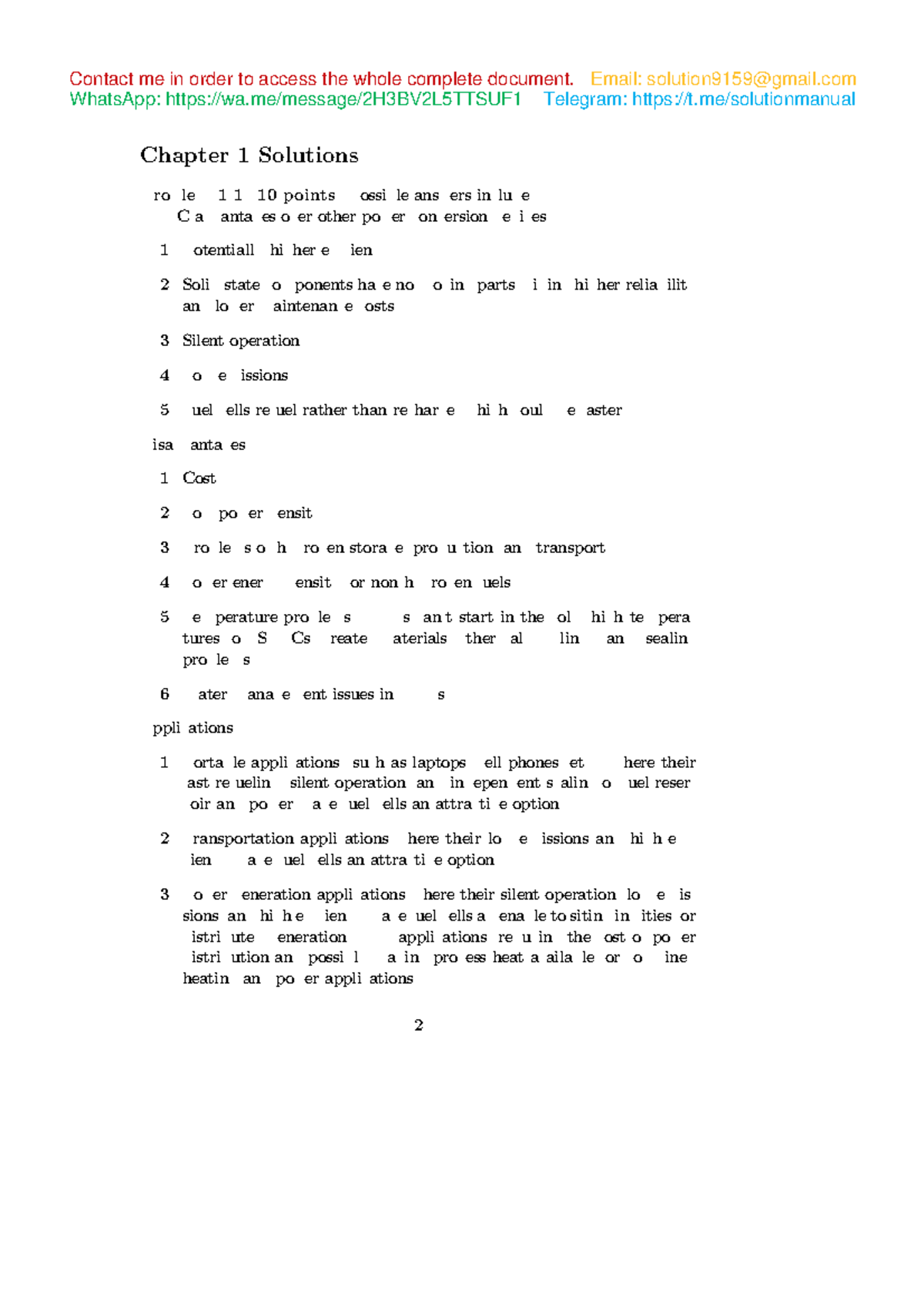 Sample - Solution Manual Fuel Cell Fundamentals by Ryan OHayre & Suk ...