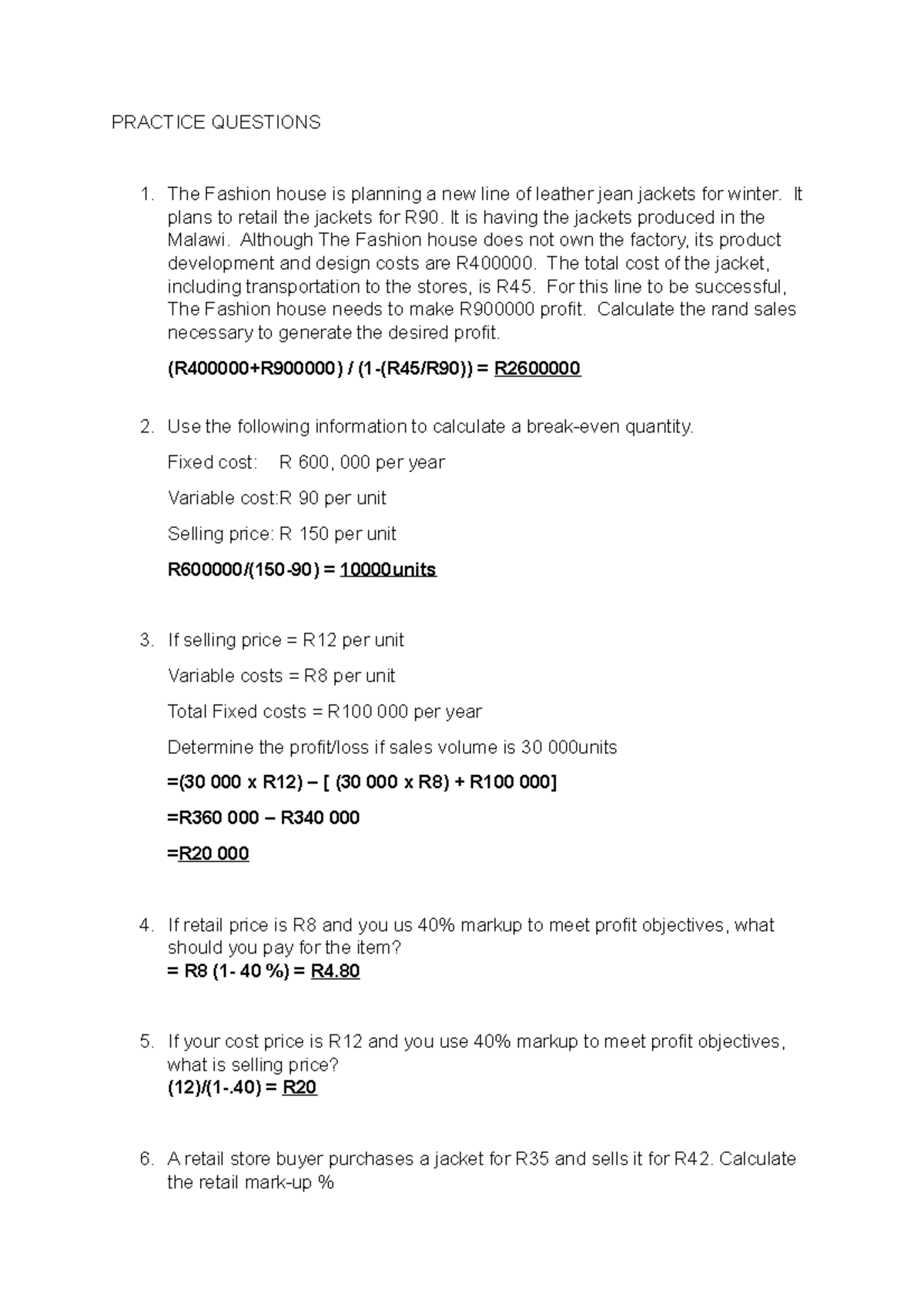 Practice Questions - consumer behavior - PRACTICE QUESTIONS 1. The ...