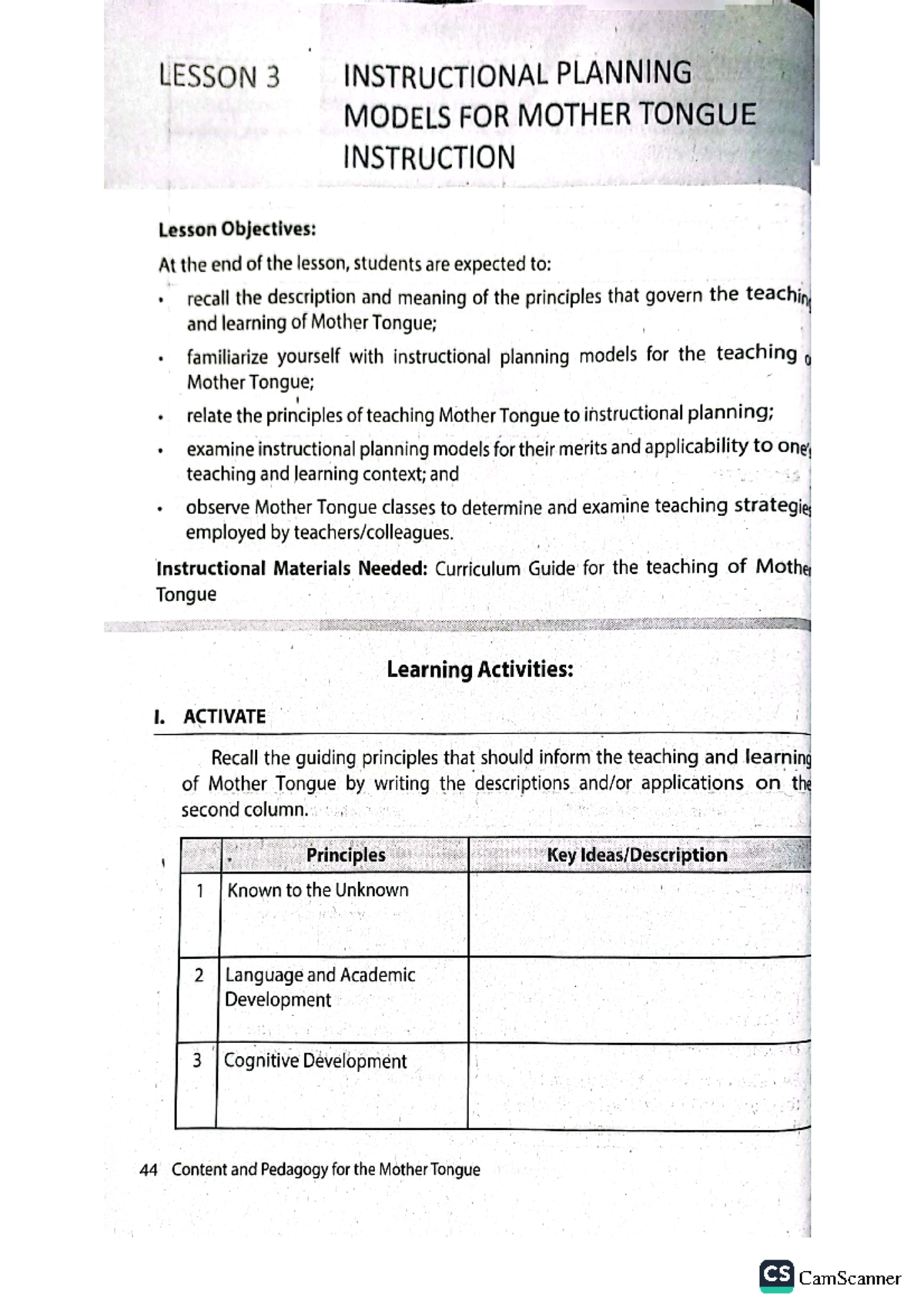 MTB-handouts - HAND OUT FOR MTB MLE - Bachelor in Elementary Education ...