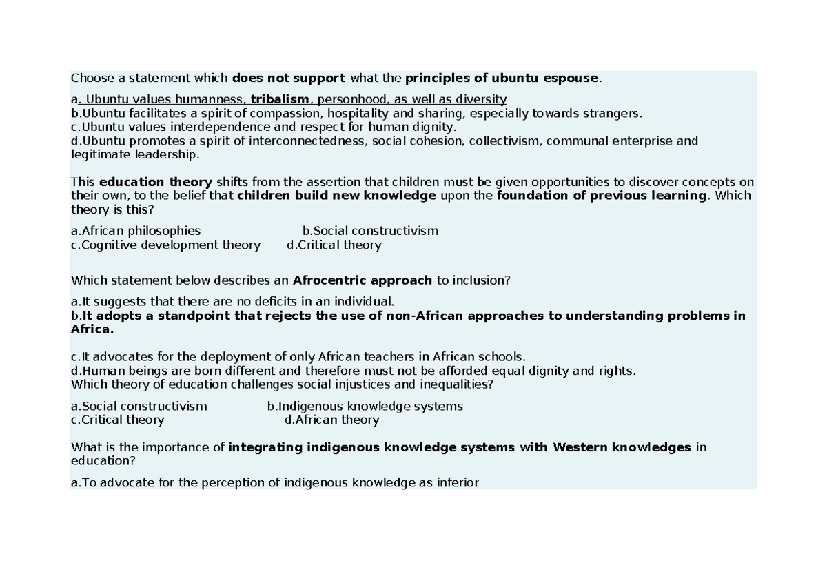 Quiz 1 - assignment 1 questions and answers - Choose a statement which does not support what the ...