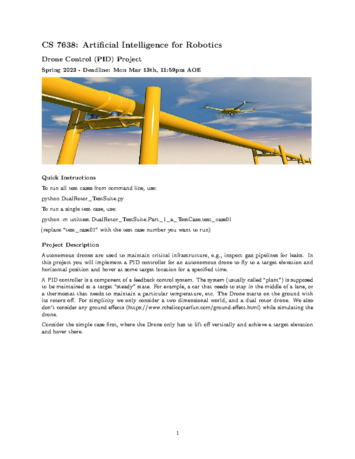 Cs7638-drone-control - CS 7638: Artificial Intelligence for Robotics ...