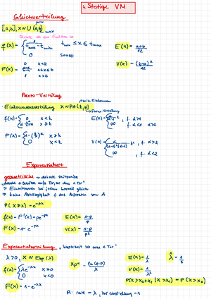 Cheet Sheet - Methoden der Statistik II - Uni Bamberg - Studocu