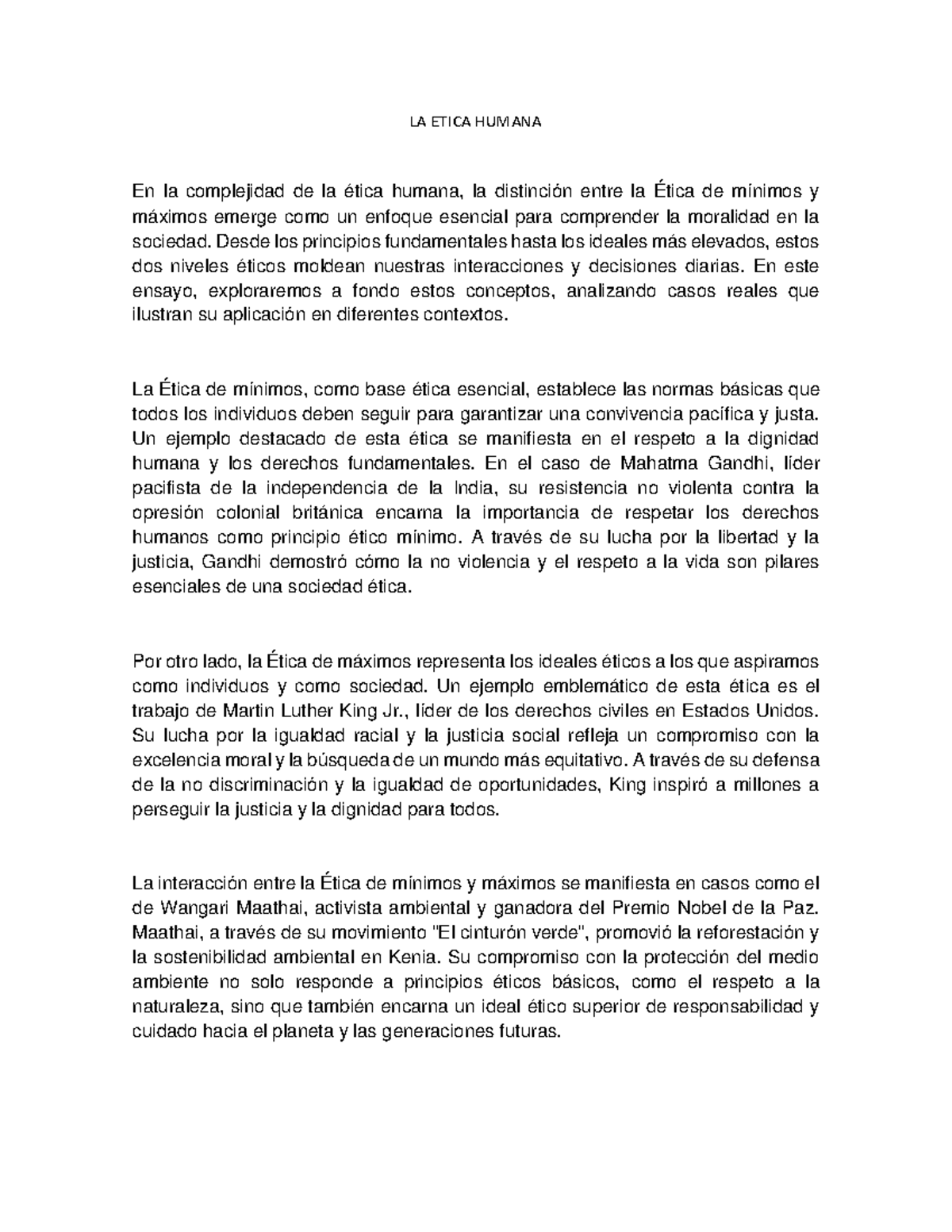 LA Etica Humana - LA ETICA HUMANA En la complejidad de la ética humana ...