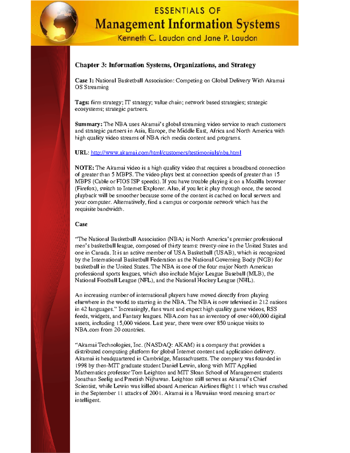 Chapter 03 Case1 - This is my final project - Chapter 3: Information ...