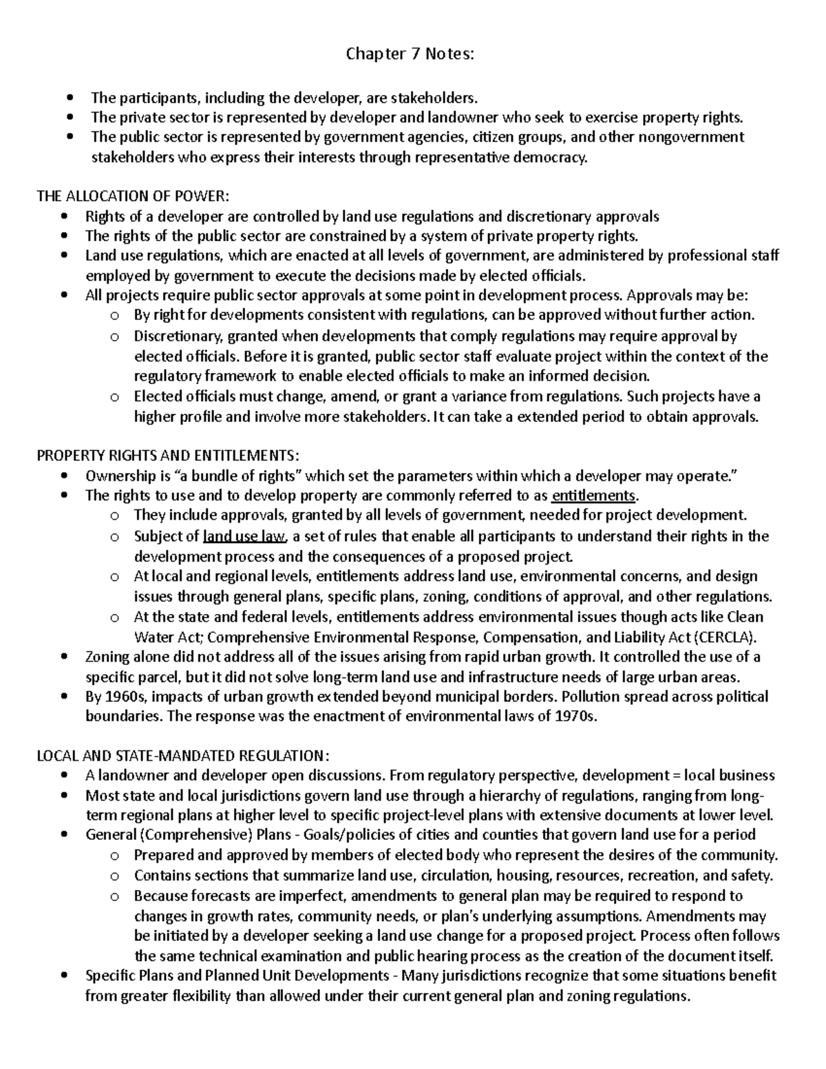 Chapter 7 Notes Chapter 7 Notes The Participants Including The Developer Are Stakeholders