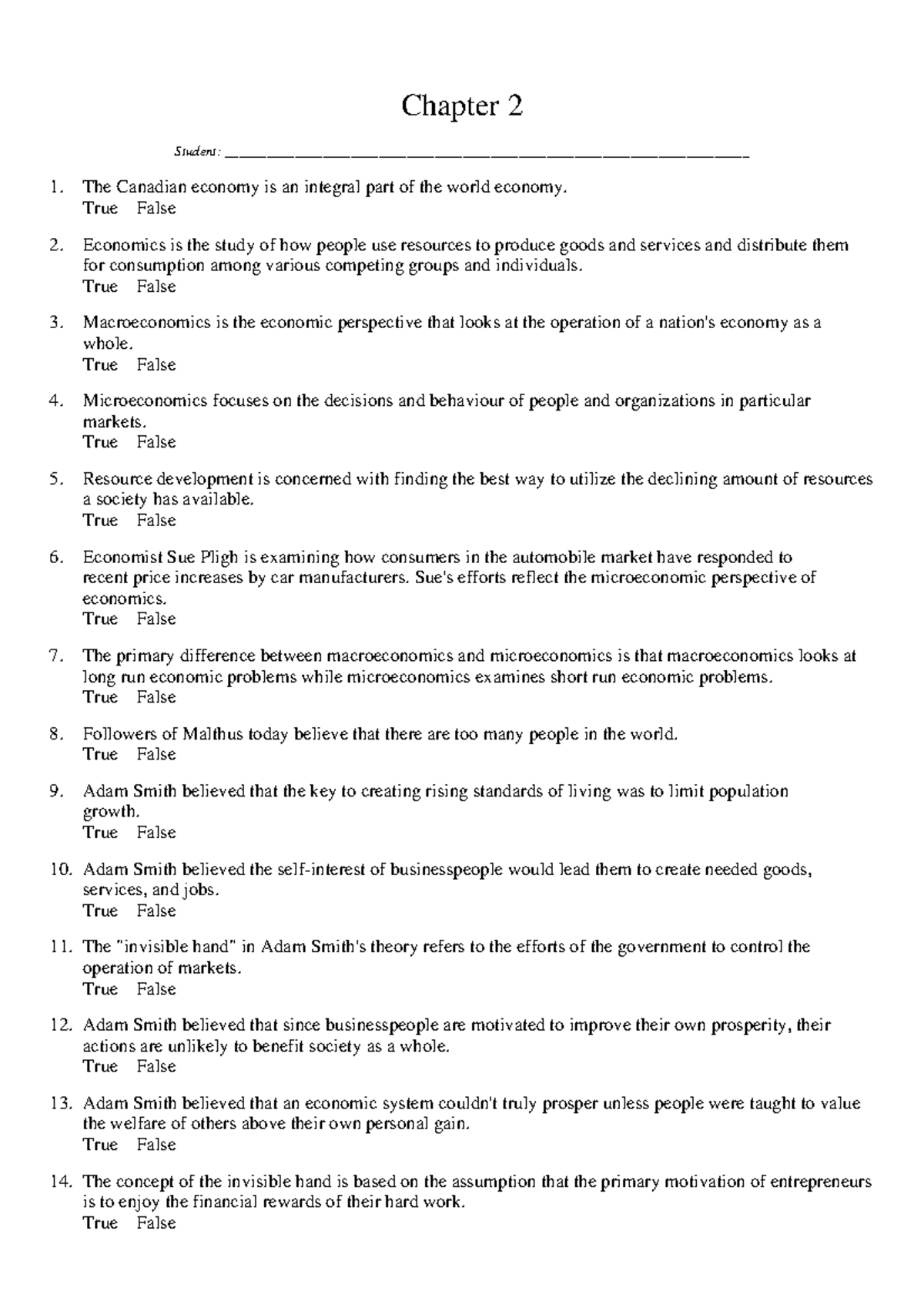 Chapter 2 - Chapter 2 Student: - Studocu