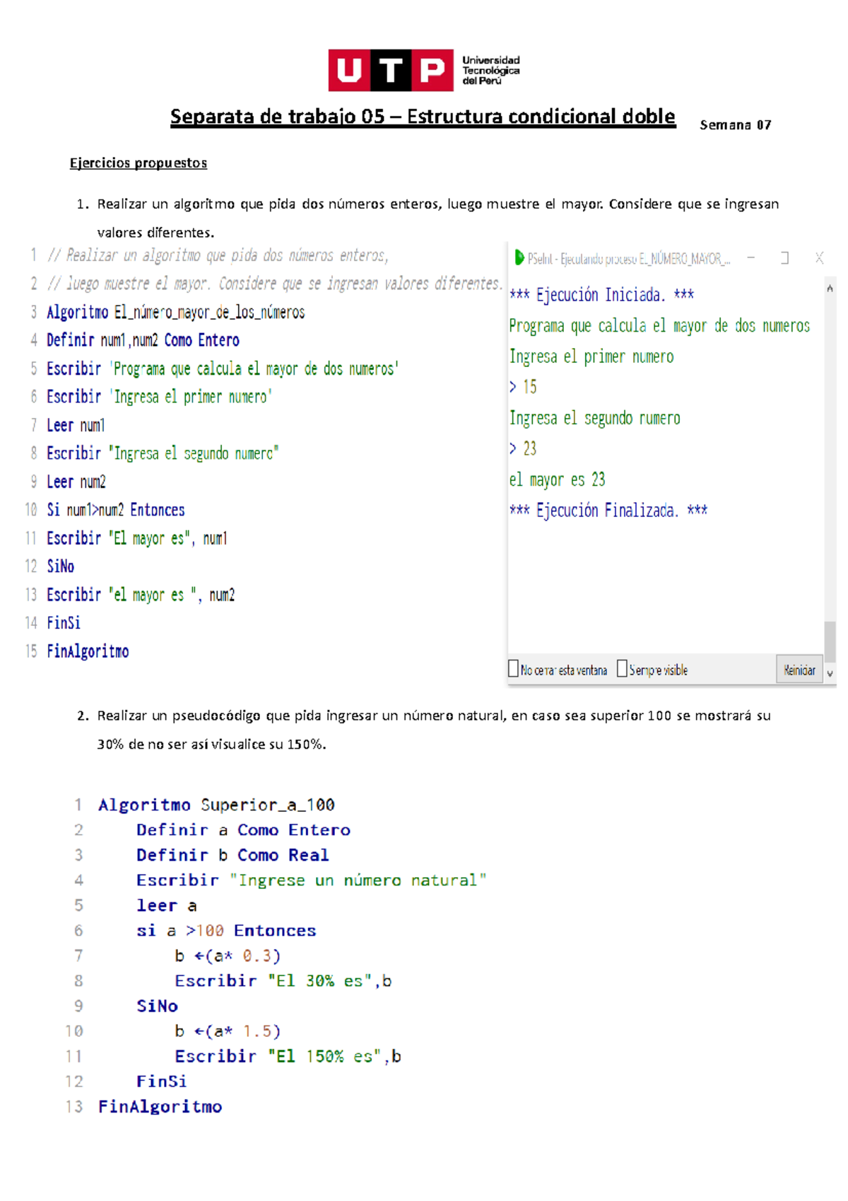 Separata 05 Unidad 02 - sssssssssss - Separata de trabajo 05 ...