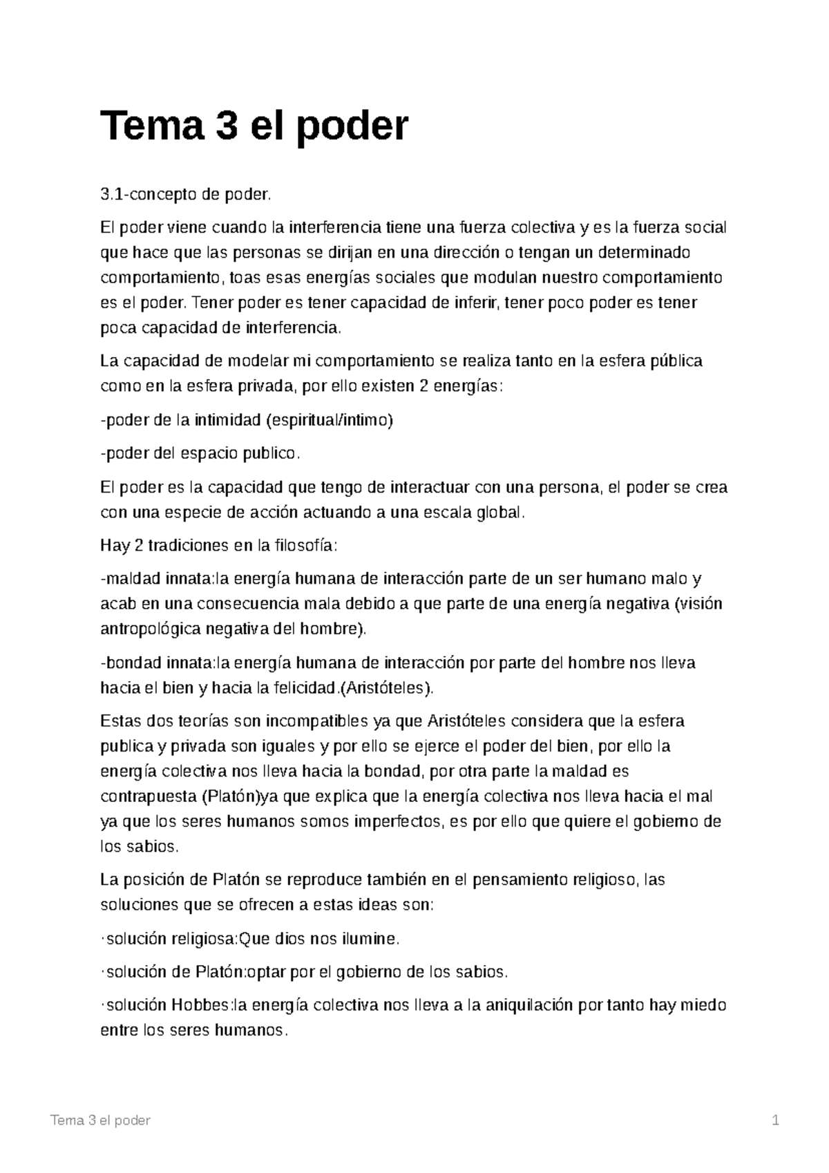 Tema 3 - Apuntes tema 1 ciencias politicas del profesor Manolo - Tema 3 ...