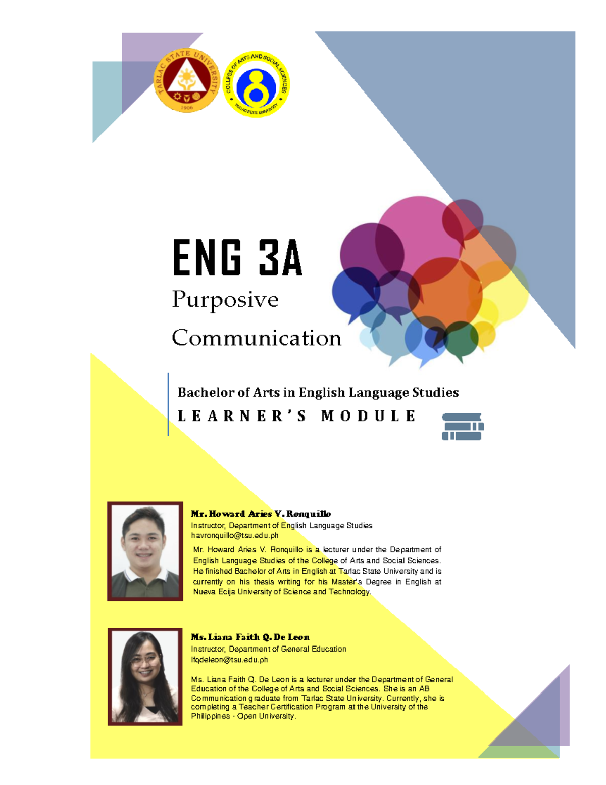 ENG 3A Midterm Module - study well - ENG 3A Purposive Communication ...