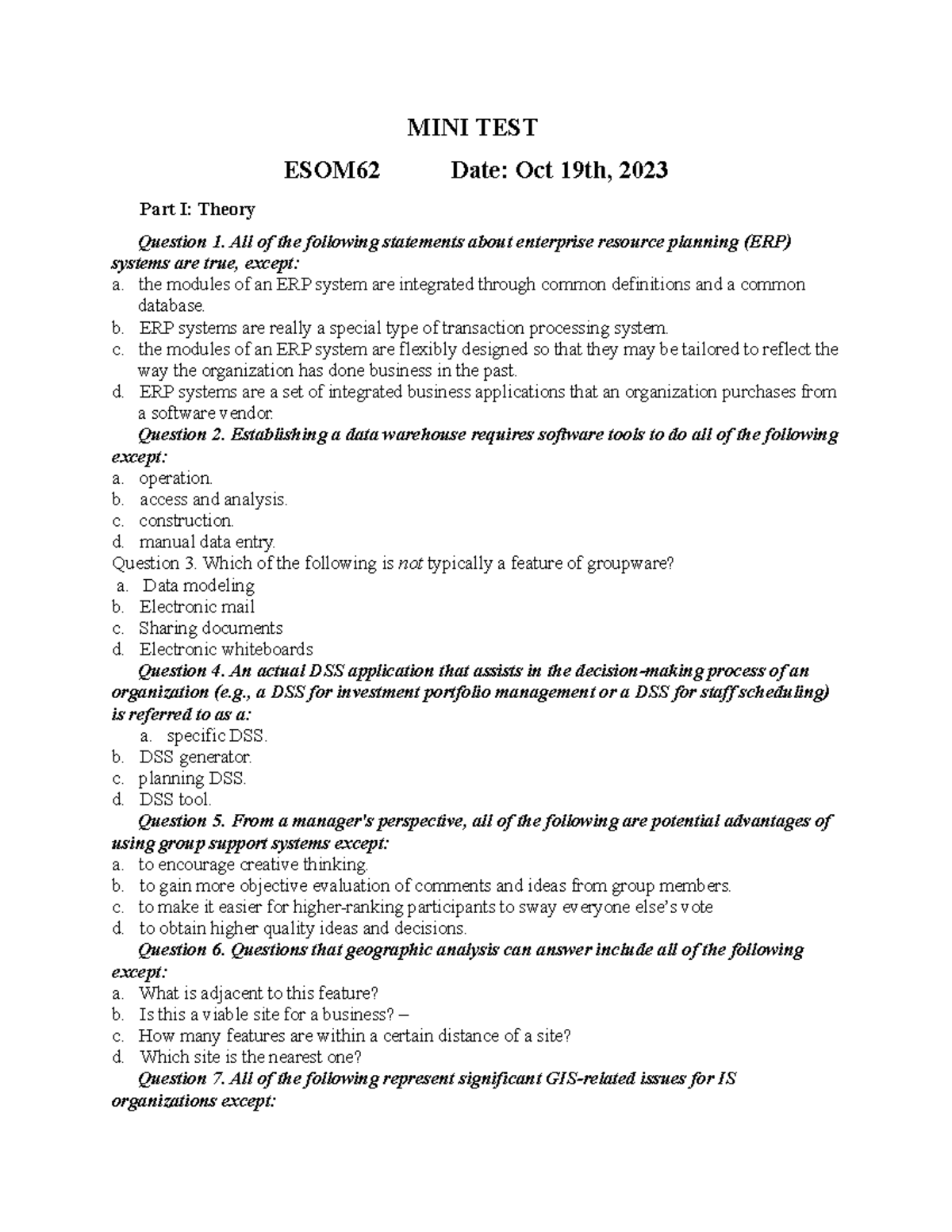 MINI TEST ESOM 62 - Tiki offers a user-friendly order tracking solution ...