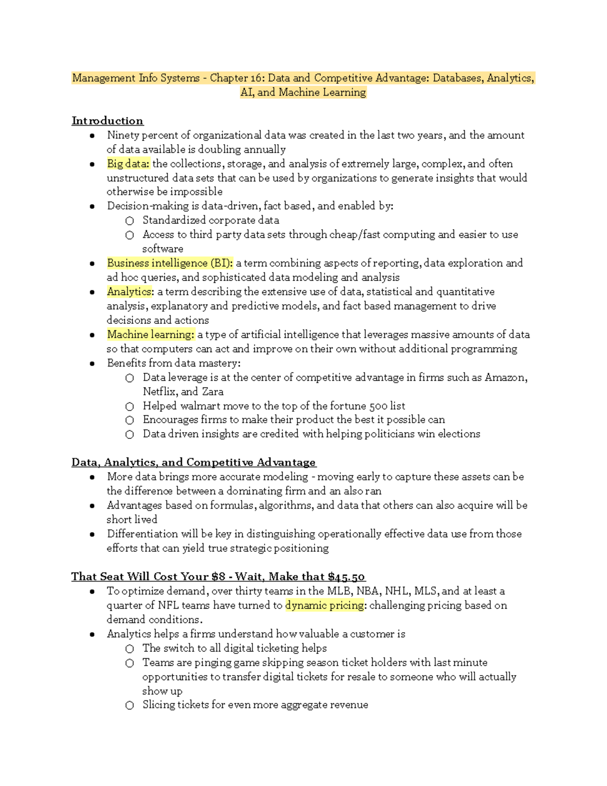 MIS - Chapter 16 - management info systems 3533 - Management Info ...