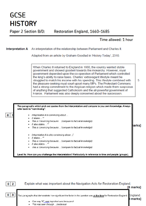 Extract model Tudors - Using your understanding of the historical ...