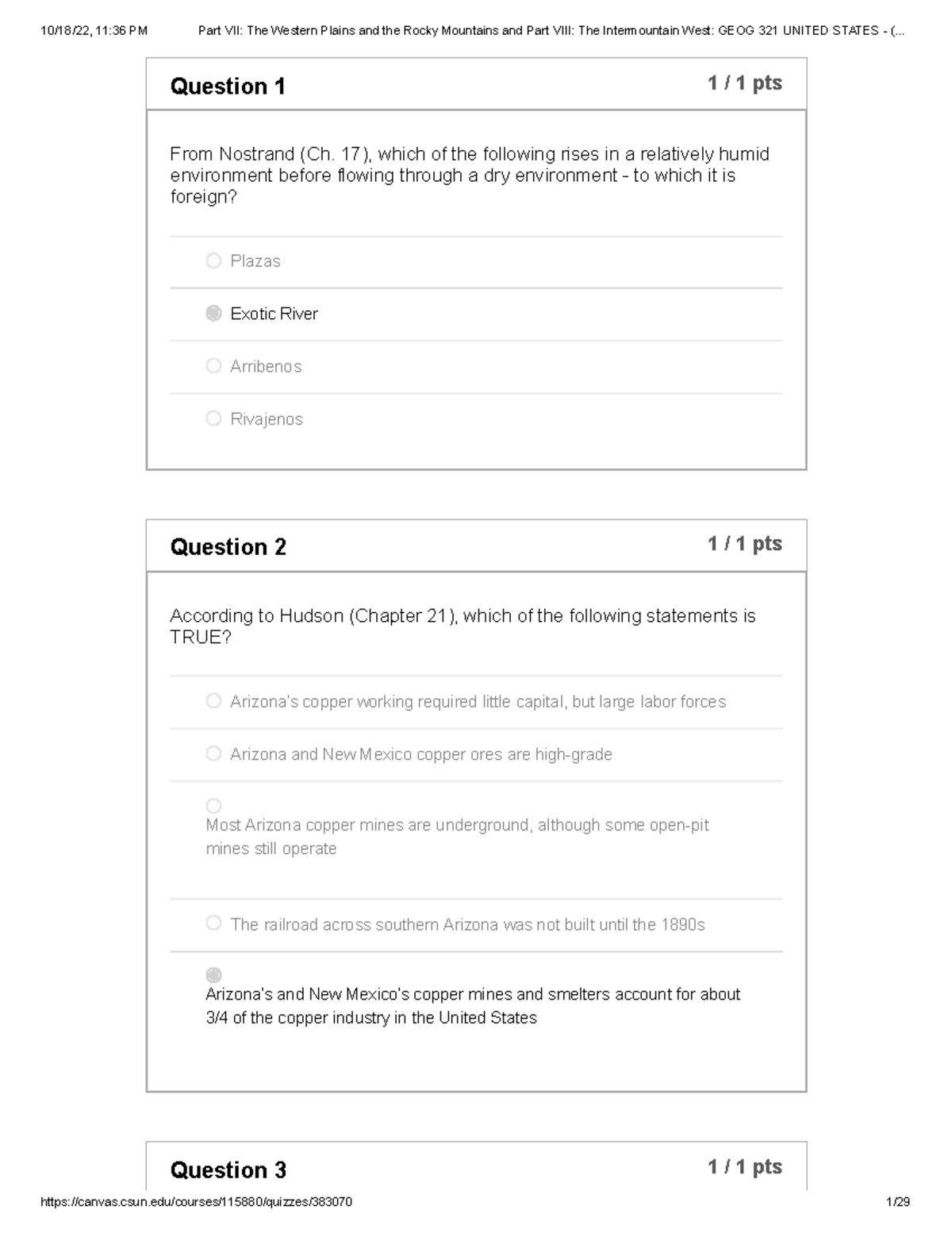Part VII The Western Plains and the Rocky Mountains and Part VIII The ...