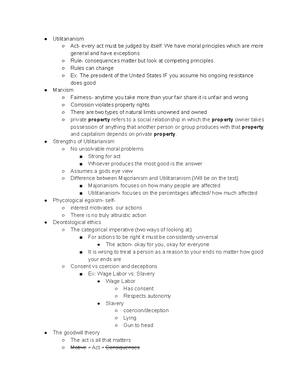 Moral Pluralism (Ch.16, Lecture 5) - Chapter 16: Ethical Pluralism ...