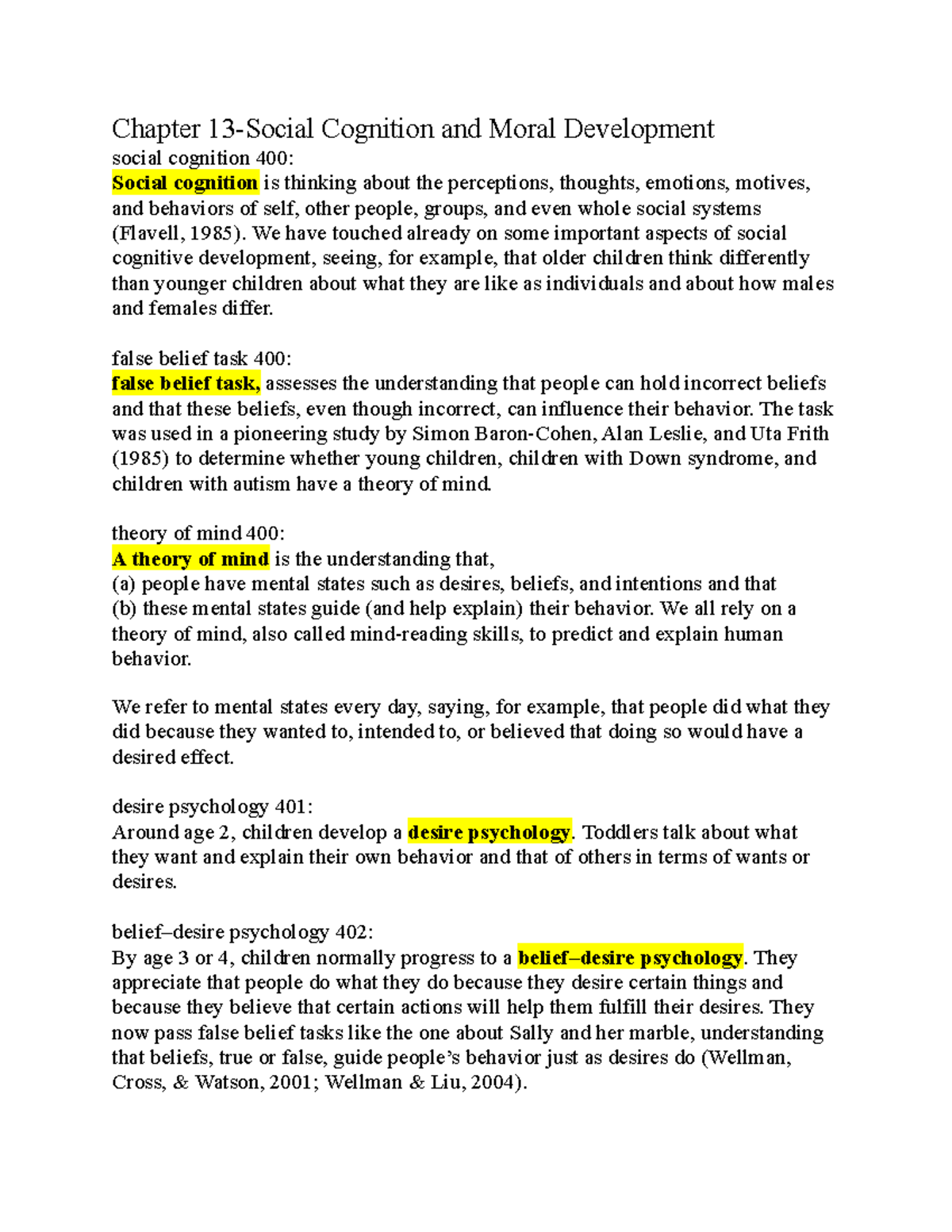 Chapter 13 - Notes - Life Span Human Development - Chapter 13-Social ...