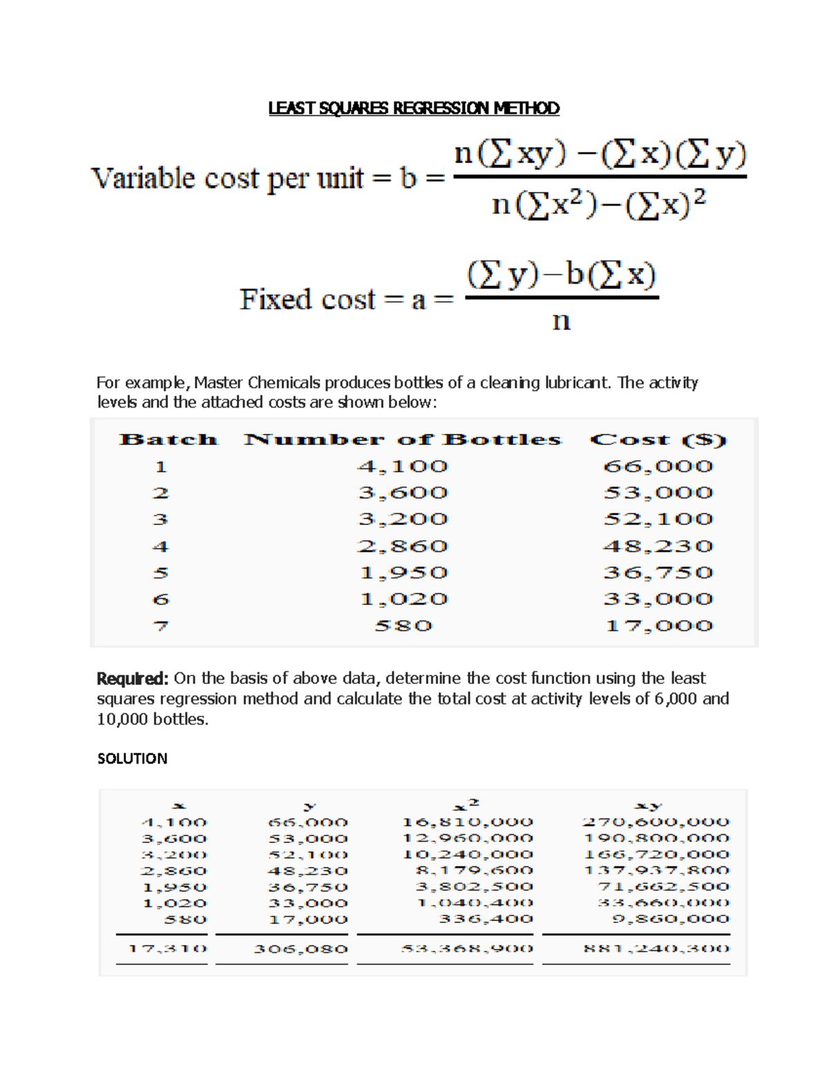Worksheet - This document is consist of different types of formulas for ...