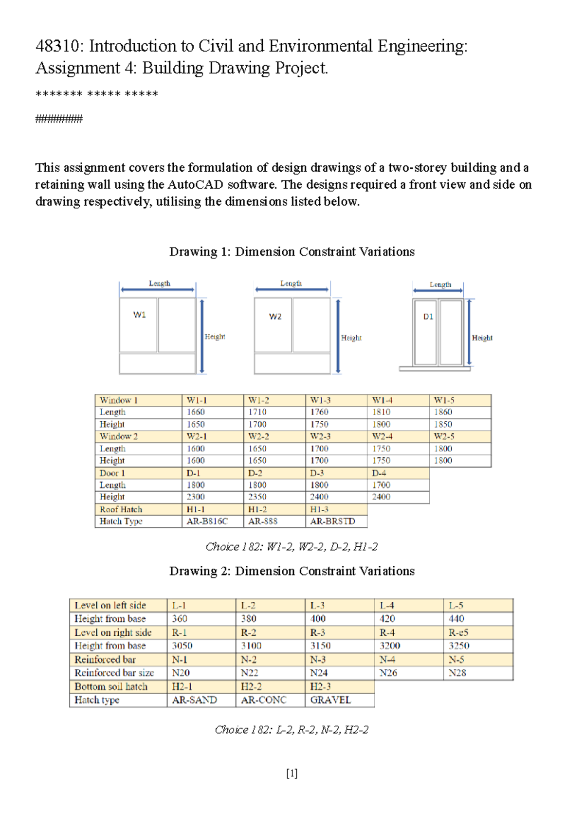 Assignment 4 - Building Drawing Project - 48310: Introduction to Civil ...