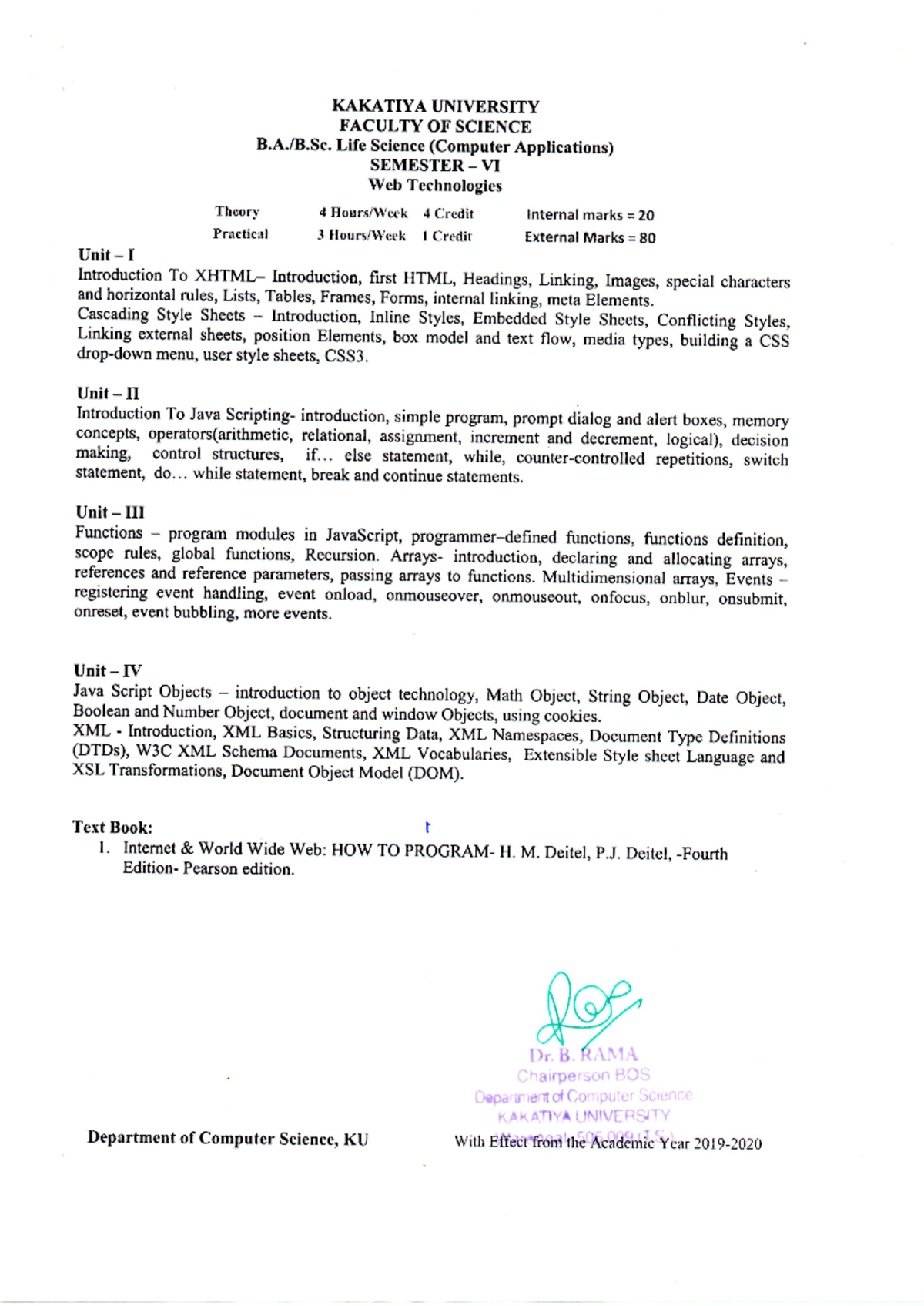 863 Bsc Life Science VI sem - Computer science - Studocu