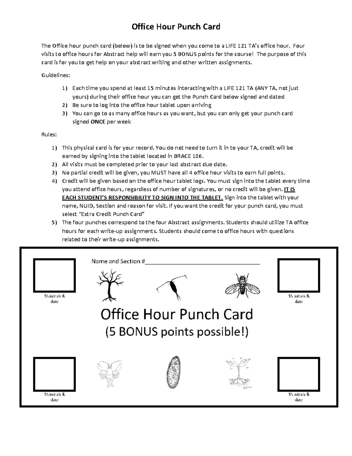 Office Hour Punch Card Spring 2022 1221 - Office Hour Punch Card The ...