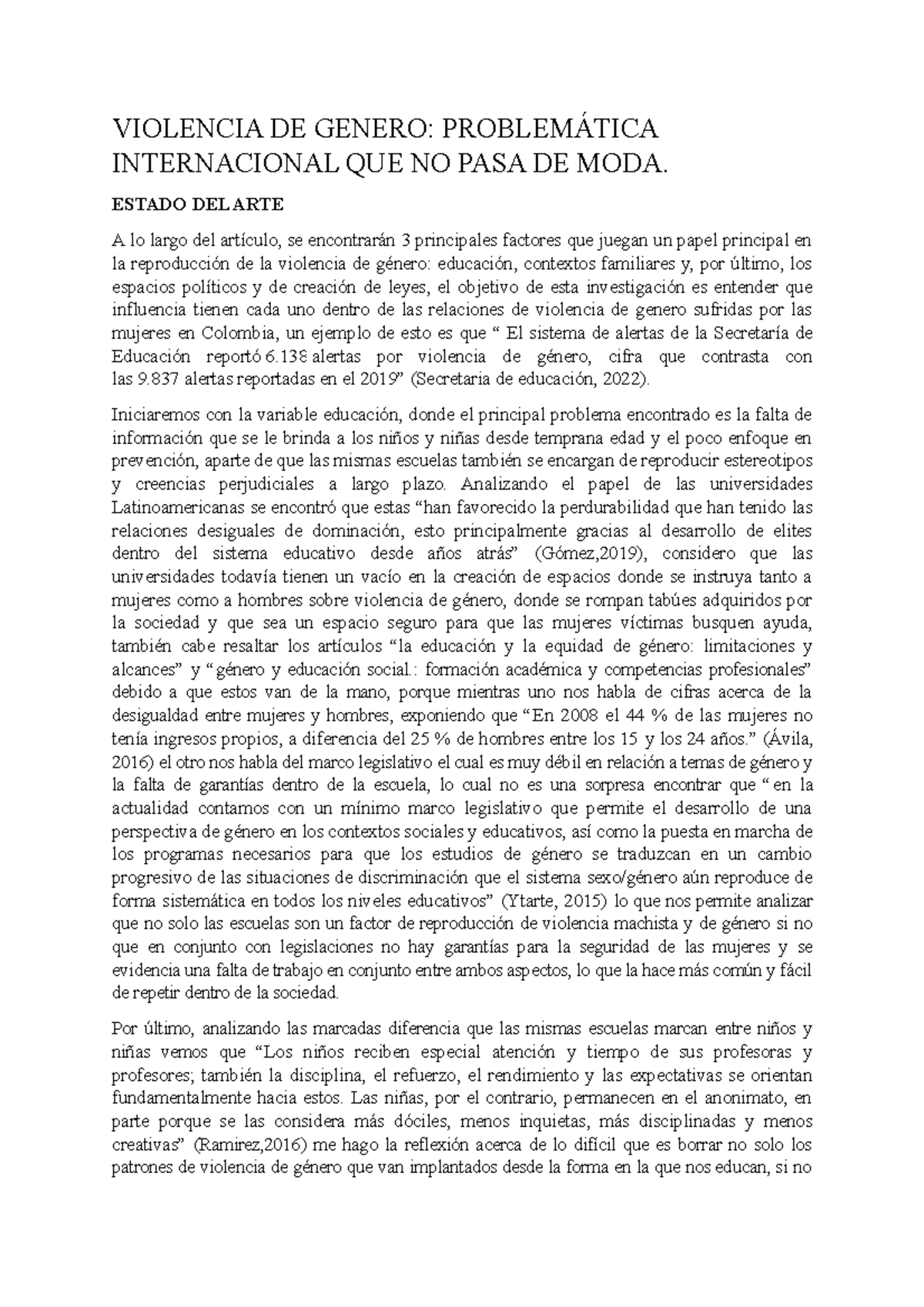 Violencia DE Genero terminado correciones finales - VIOLENCIA DE GENERO ...