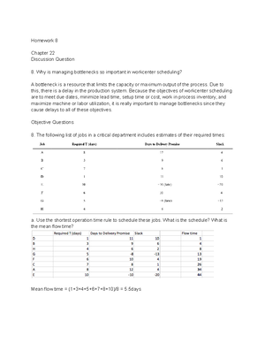 I Sy E 315 hw3 - Production Planning And Control homework - I SY E 315 Homework 3 Chapter 7 ...