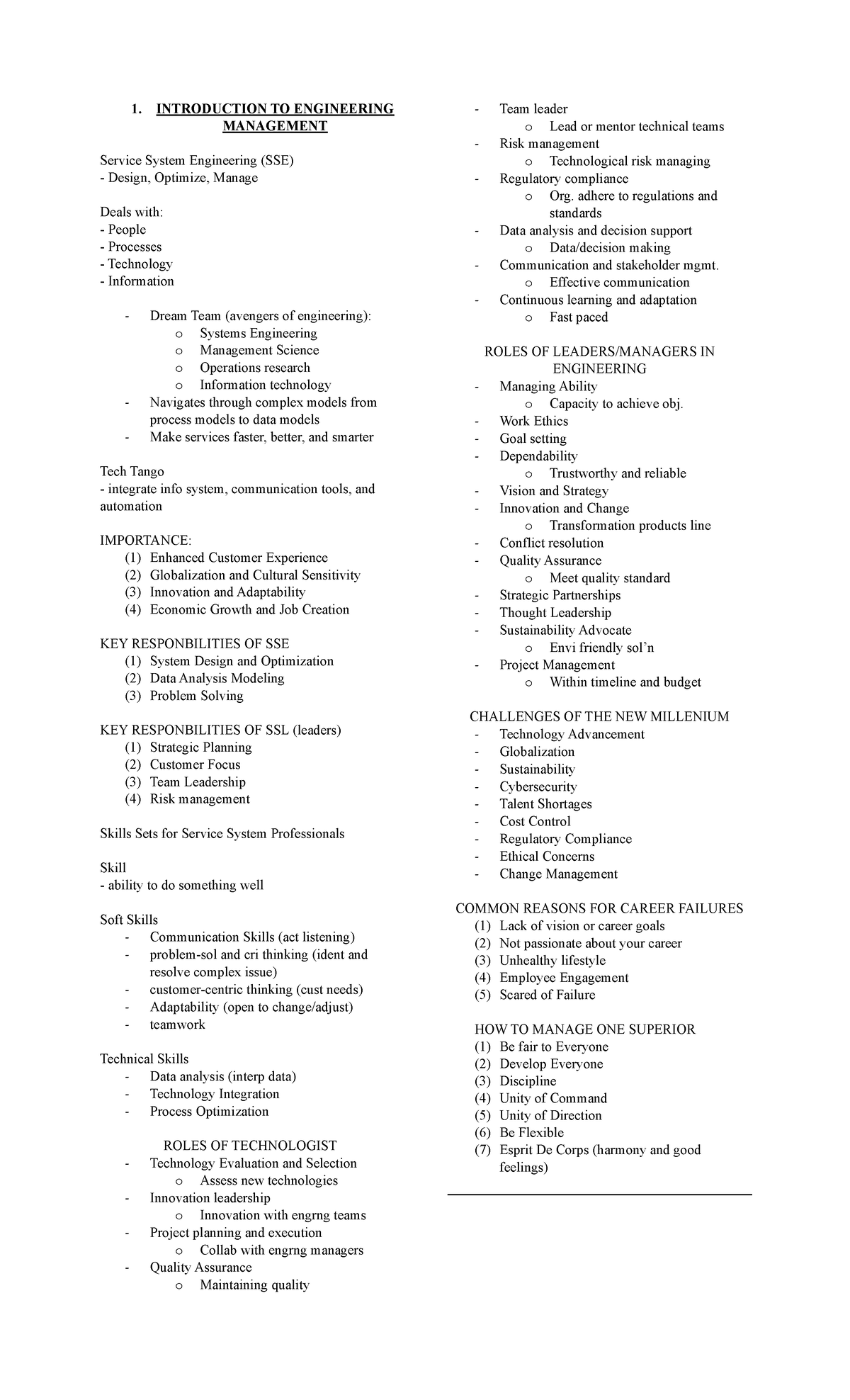 CEE108(ENG'MA) Reviewer Clear - 1. INTRODUCTION TO ENGINEERING ...