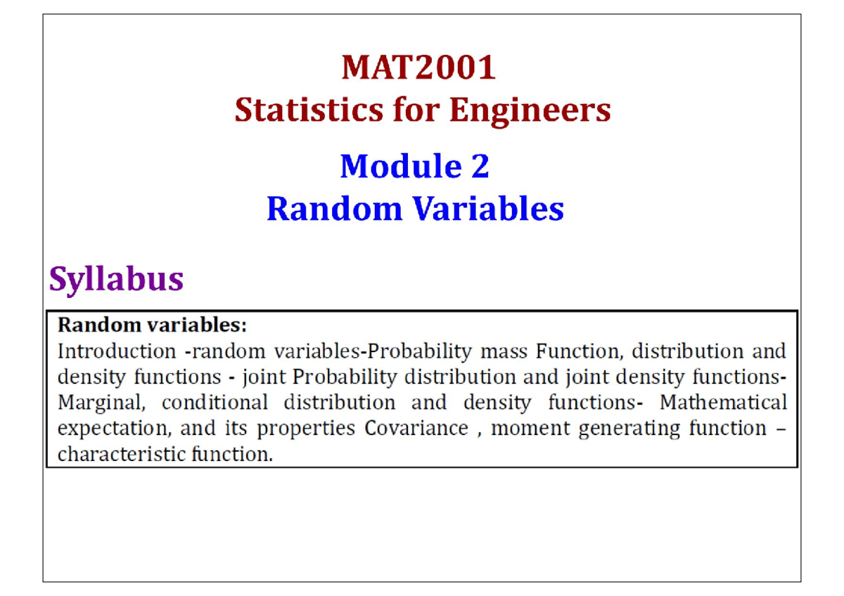 MAT2001-SE Materials - Smart Board - Module 2 9 - Signals and systems ...