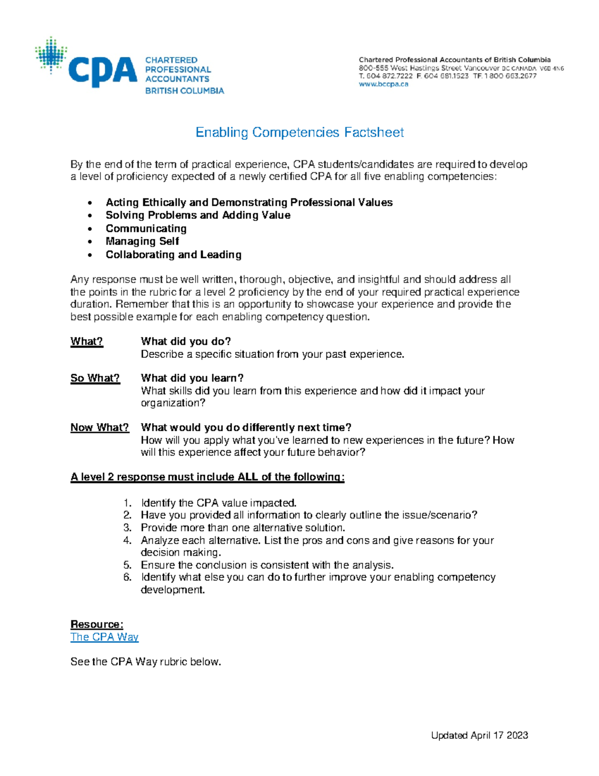 Enabling-competencies-Checklist - Updated April 17 2023 Enabling ...