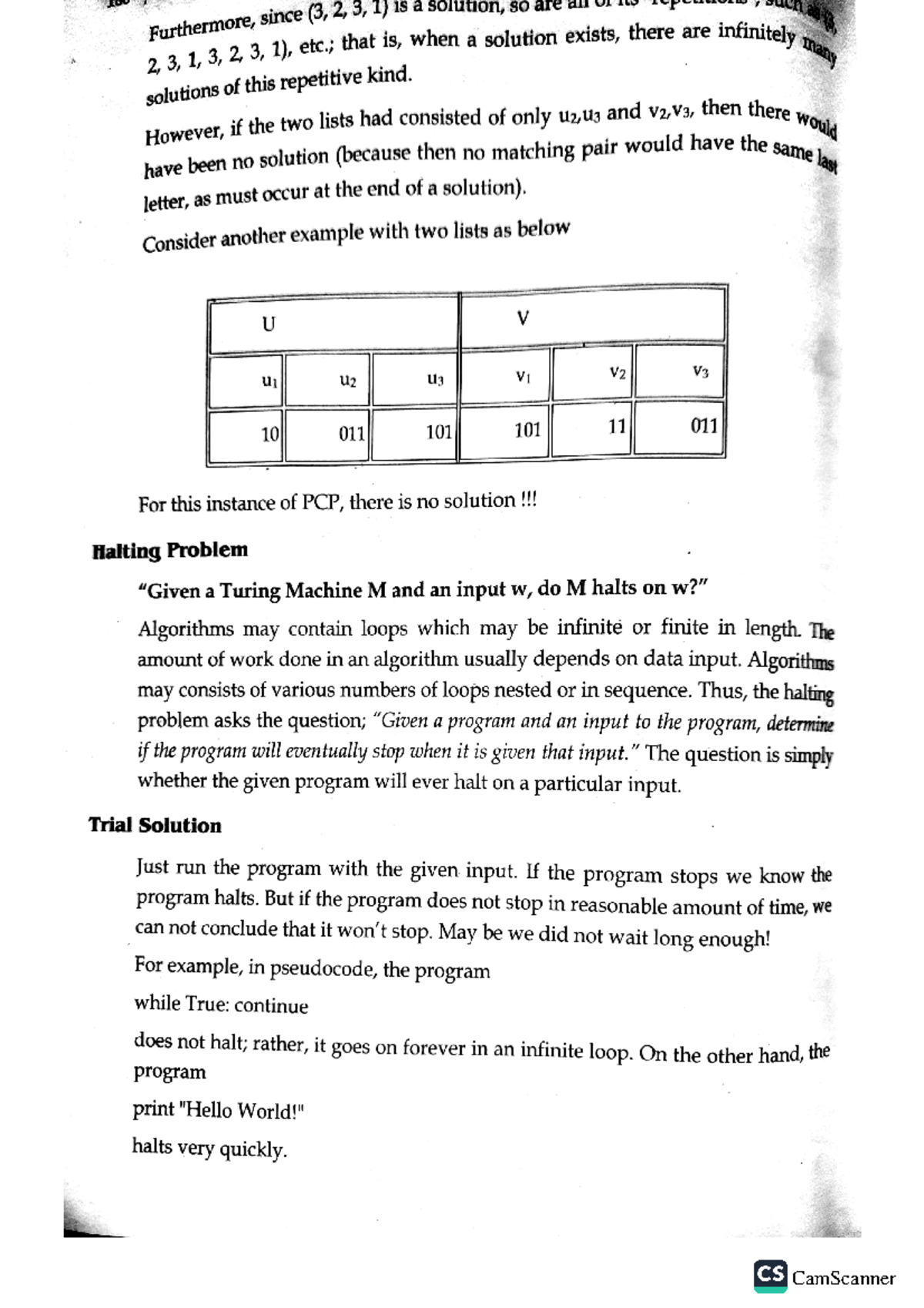 Halting Problem - Theory of Computation - CamScanner CamScanner - Studocu Halting Problem - Theory of Computation - CamScanner CamScanner - Studocu