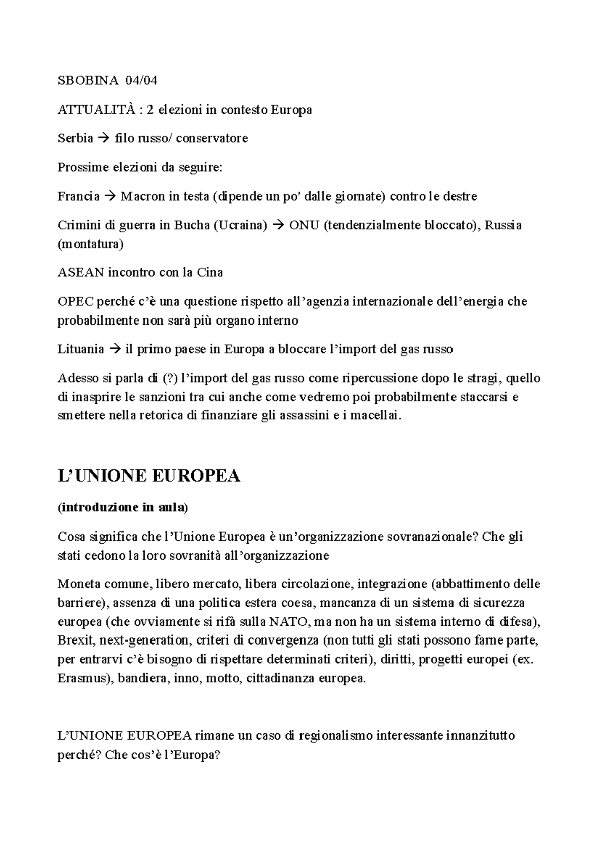 Lezione 9 Governance - appunti prof manfredi - SBOBINA 04/ ATTUALITÀ ...