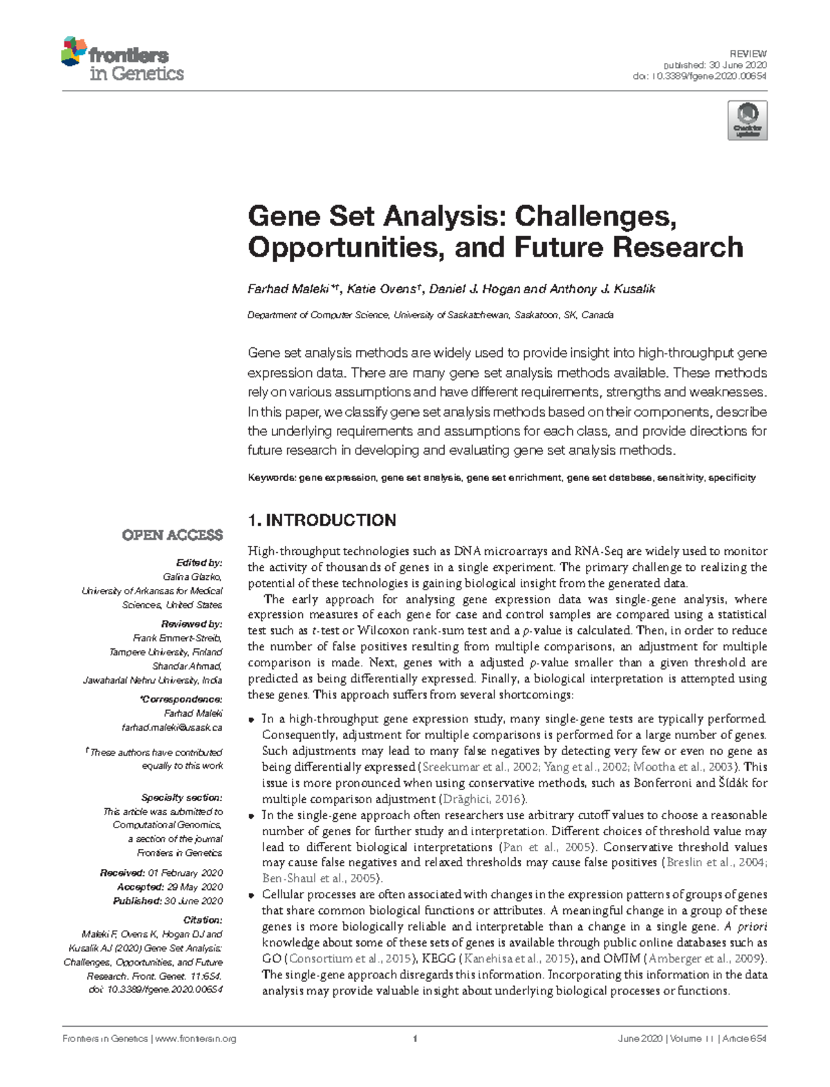 Overview - hihih i live - REVIEW published: 30 June 2020 doi: 10.3389 ...