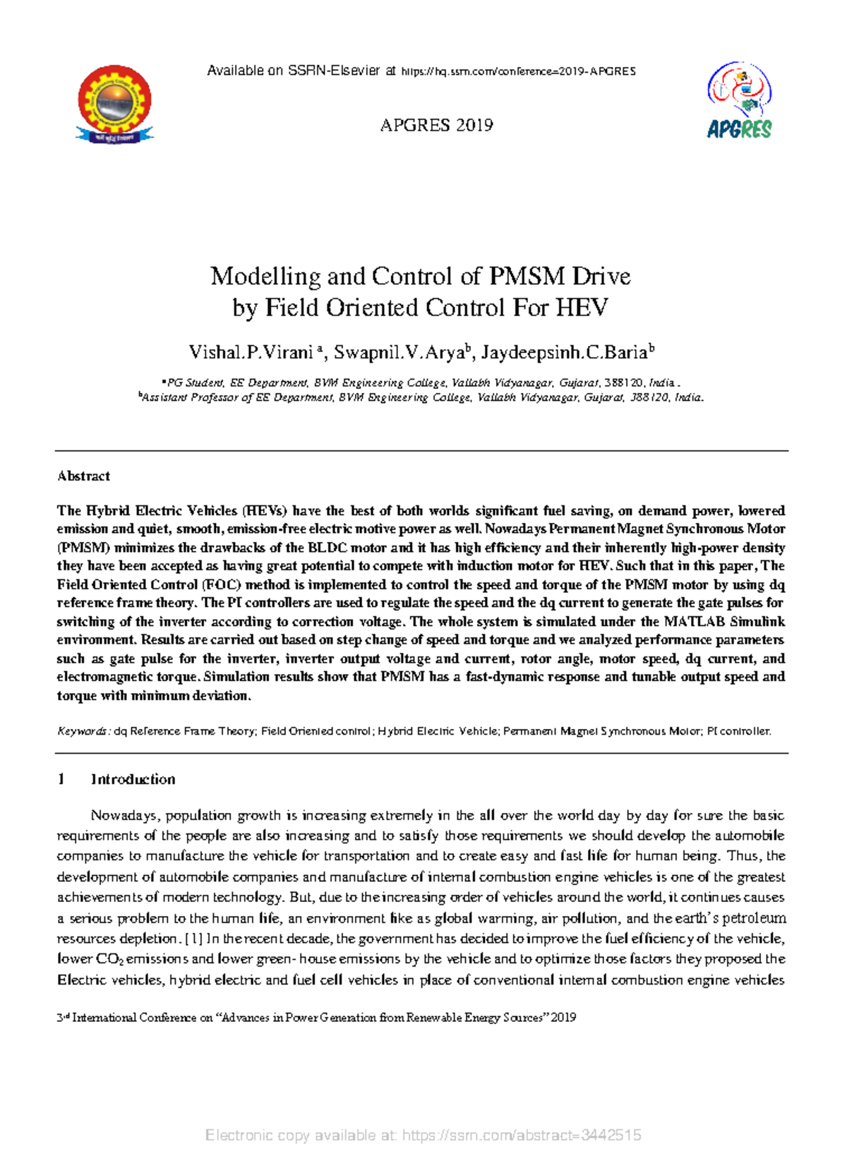 Pmsm - pmsm - Available on SSRN-Elsevier at hq.ssrn/conference=2019 ...