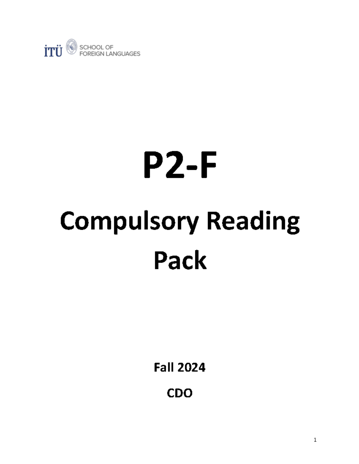 Compulsory Reading-Teacher s Copy - 1 P2-F Compulsory Reading Pack Fall ...