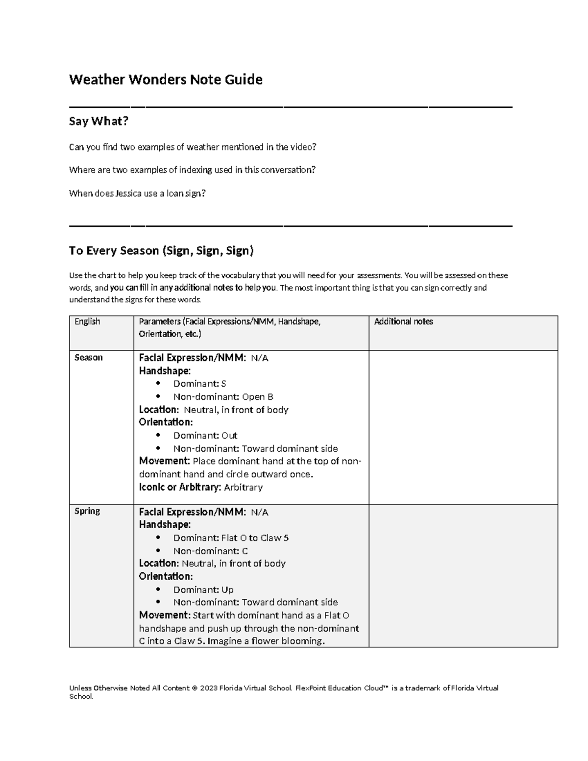 Weather wonders note guide - Weather Wonders Note Guide - Studocu