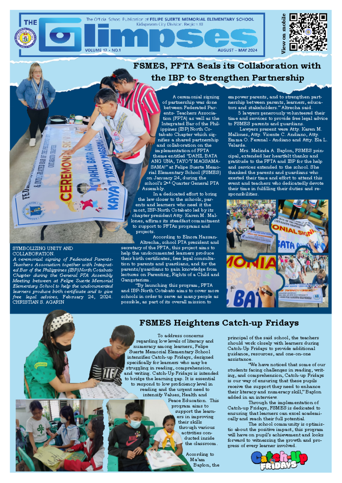 Glimpses 2024 - sample newsletter - FSMES, PFTA Seals its Collaboration ...