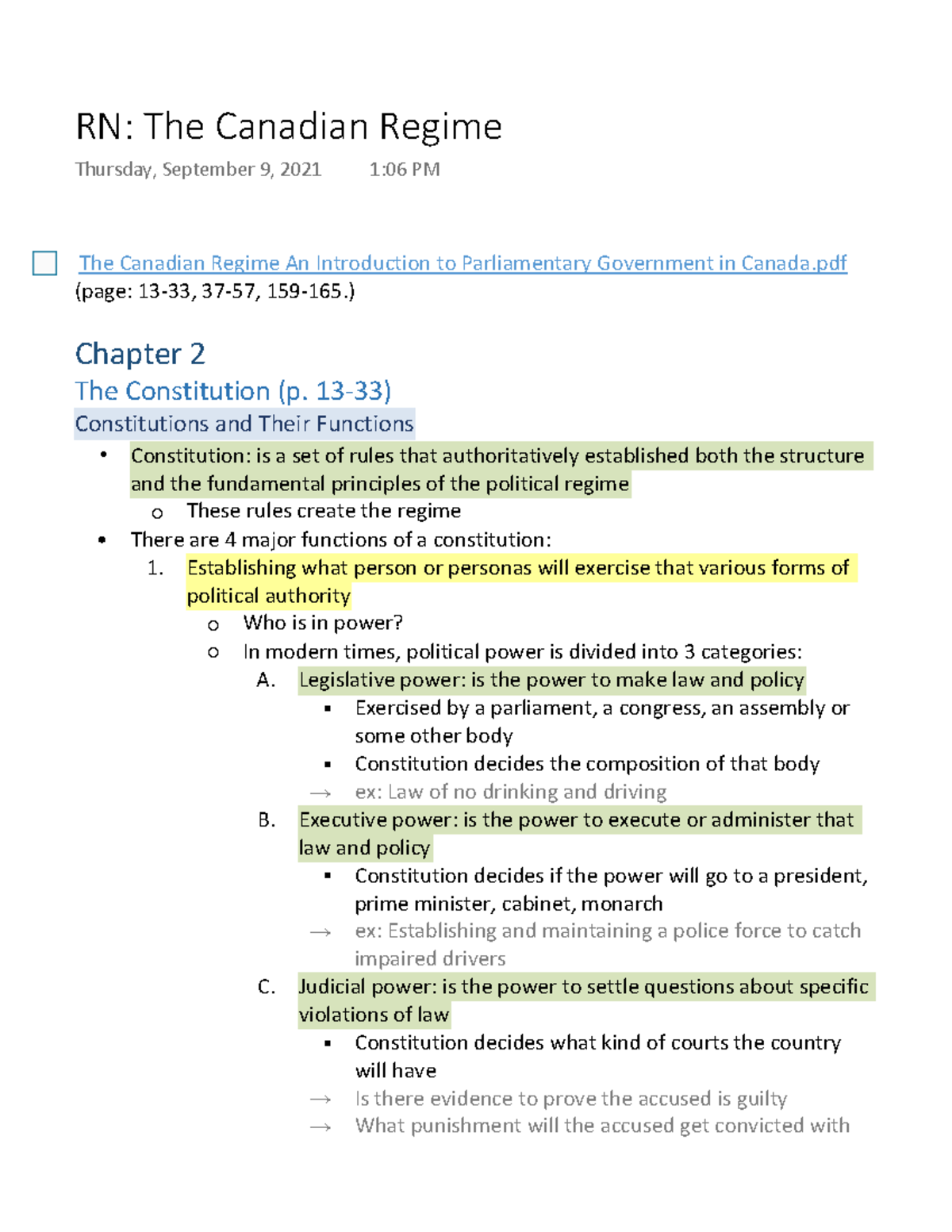 RN The Canadian Regime - The Canadian Regime An Introduction to ...
