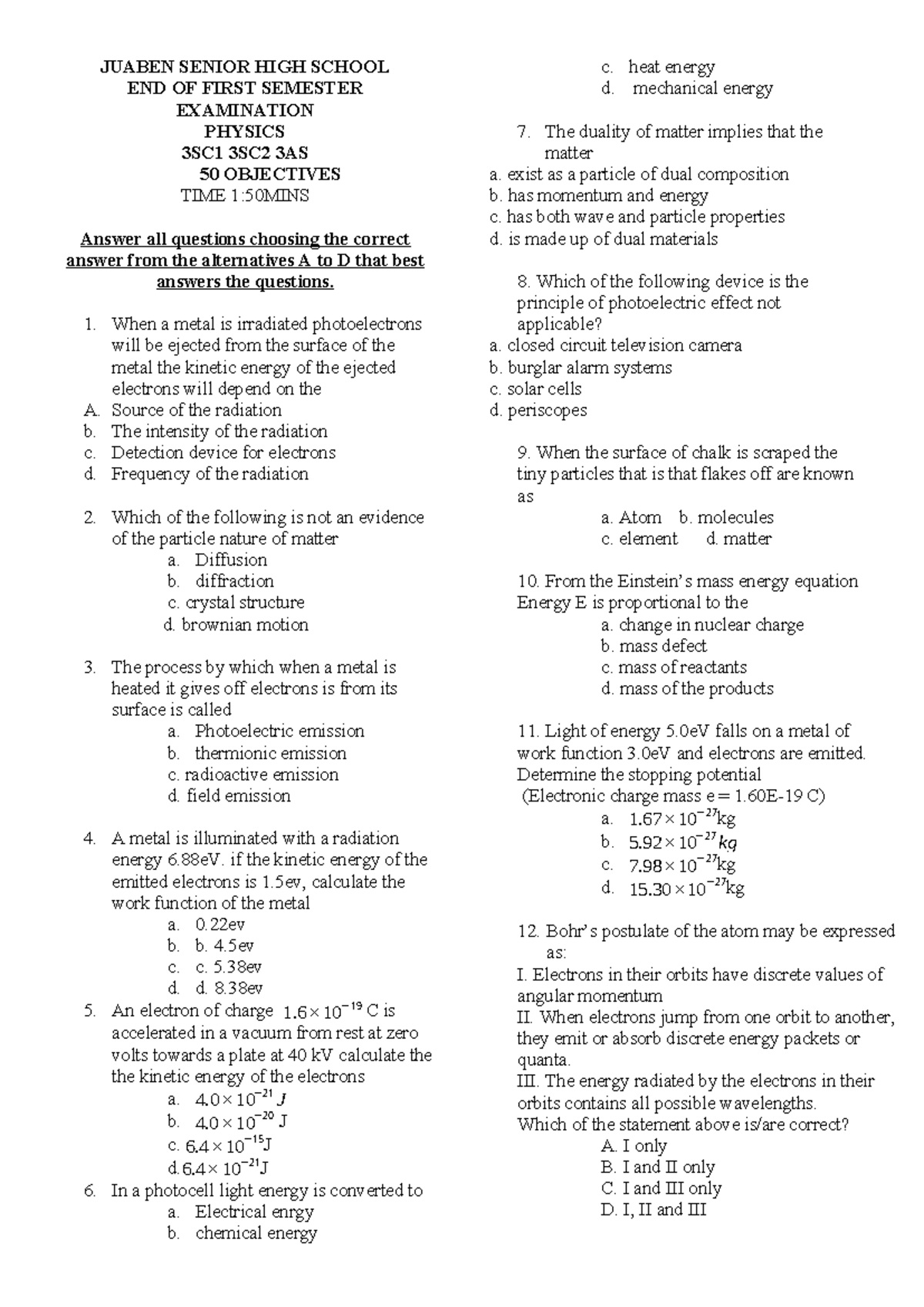 2024 end of sem - Guidance on the first time - JUABEN SENIOR HIGH ...