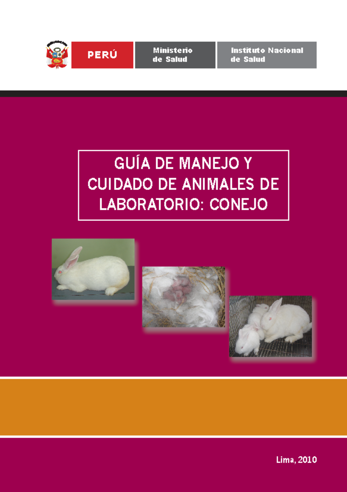 Taller Conejos - GUÍA DE MANEJO Y CUIDADO DE ANIMALES DE LABORATORIO ...