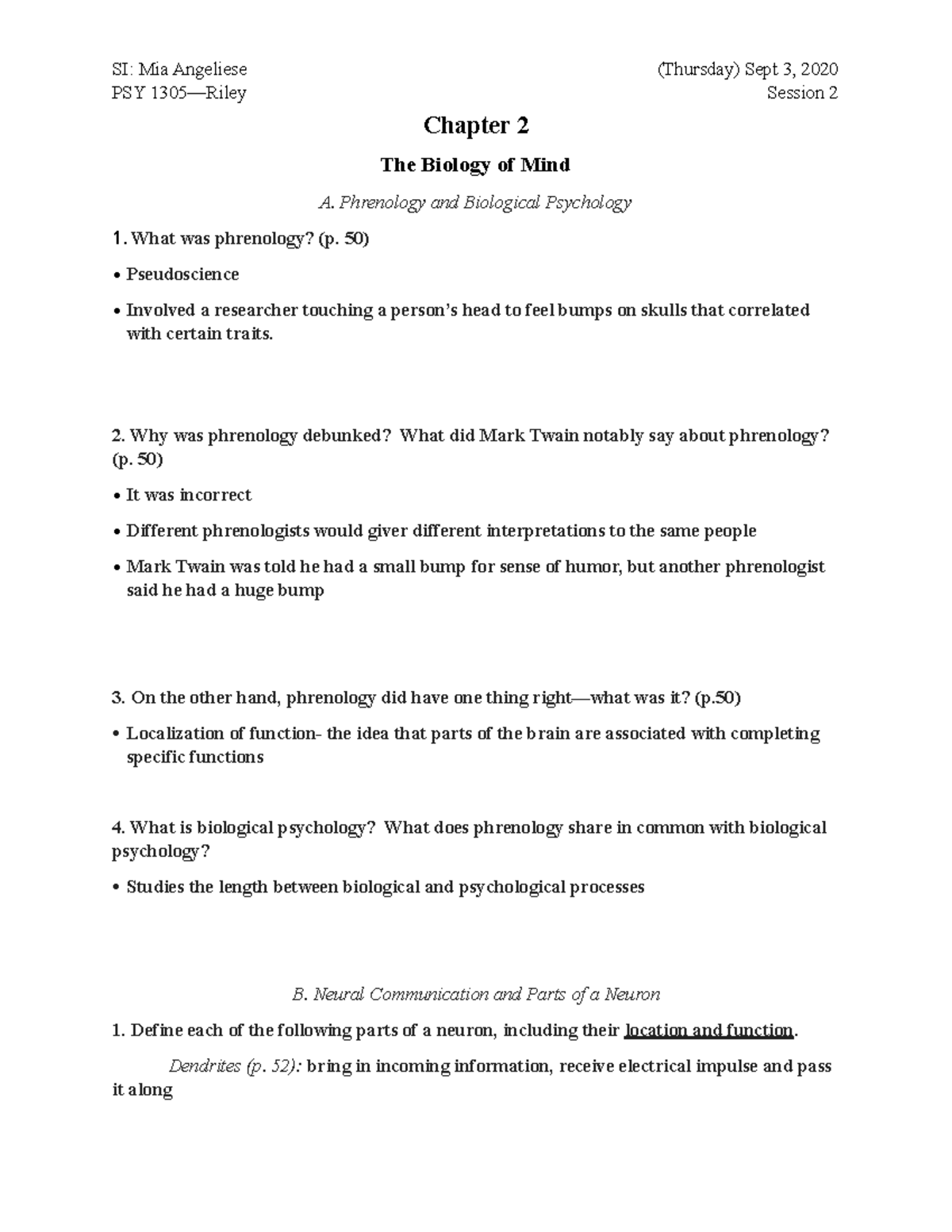 Ch2 Pre-Session Worksheet (R Sep 3) - PSY 1305—Riley Session 2 Chapter ...