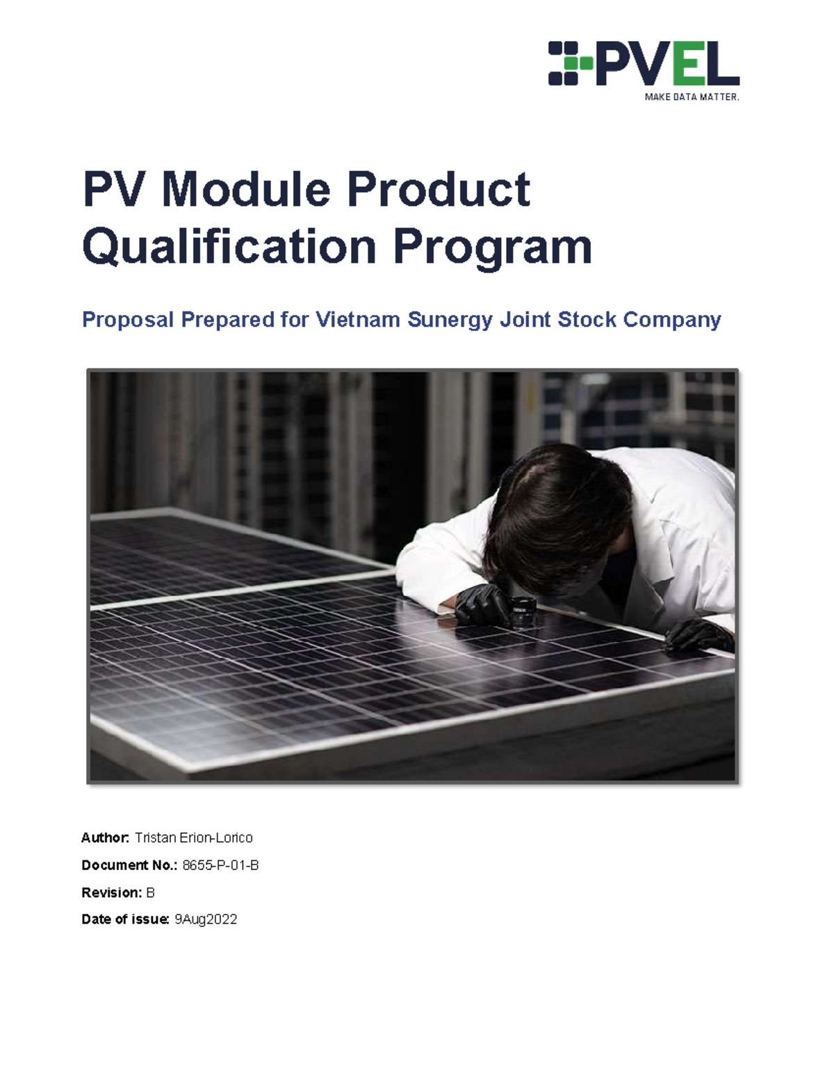 8655-P-01-B VSUN - 1BOM PQP Proposal 12Aug2022 - ####### PV Module ...