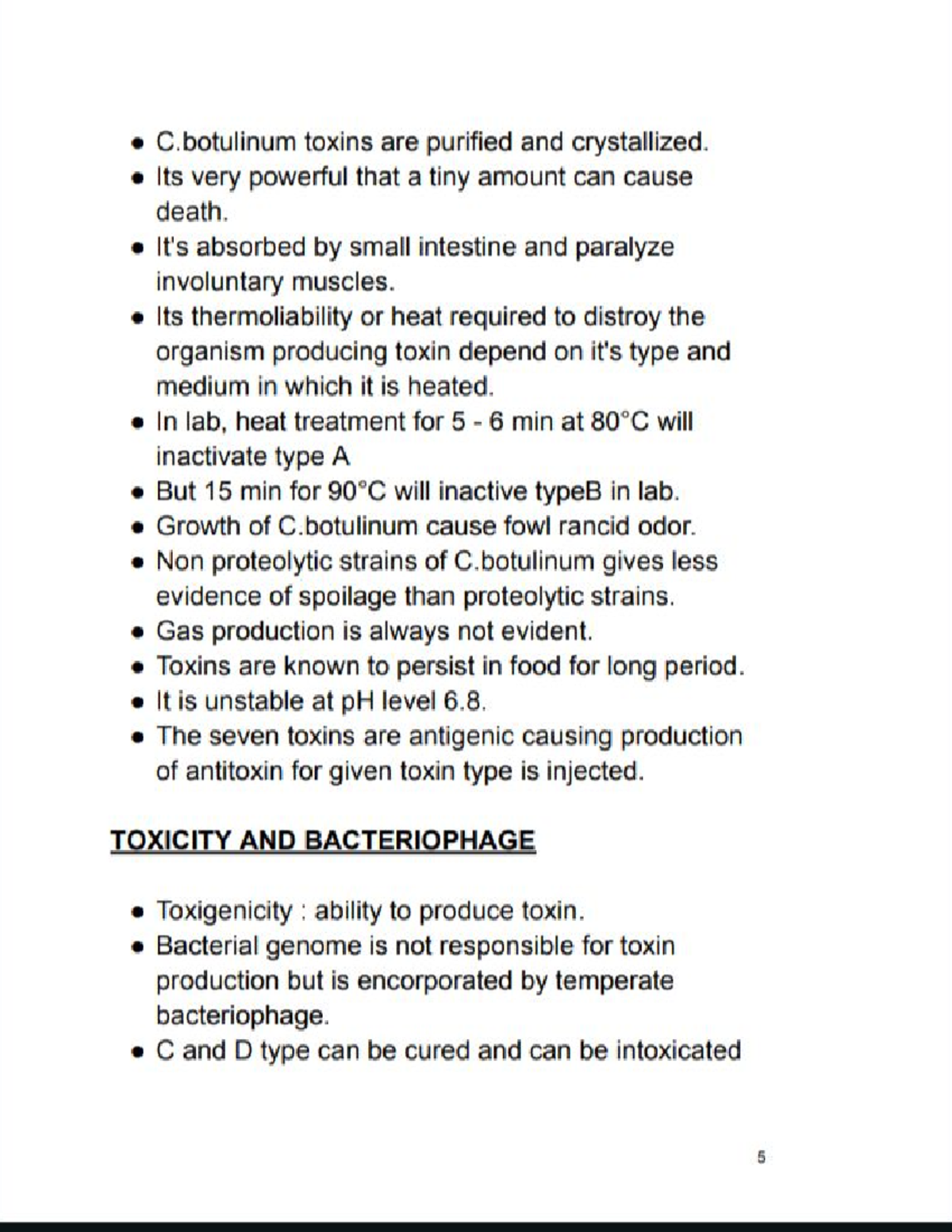 Page 5 botulism - Microbiology And Quality Control - Studocu