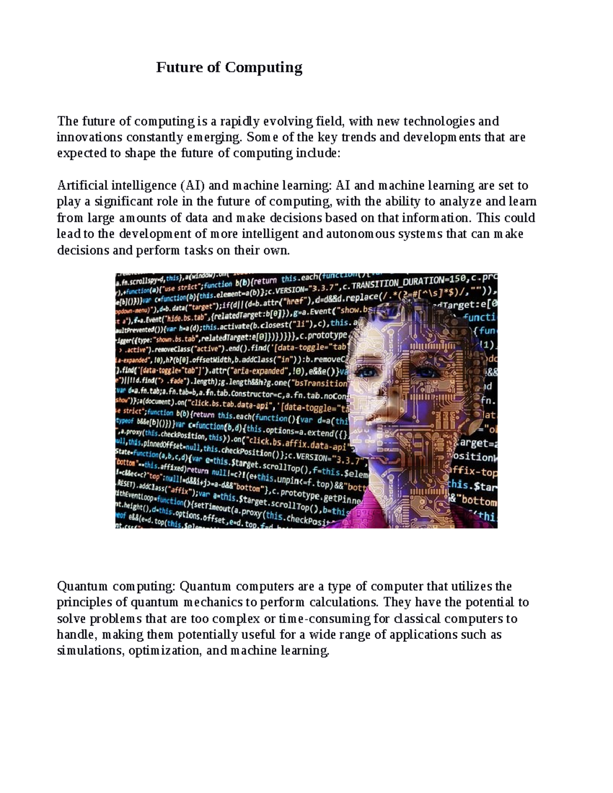 Future of Computing - Some of the key trends and developments that are ...