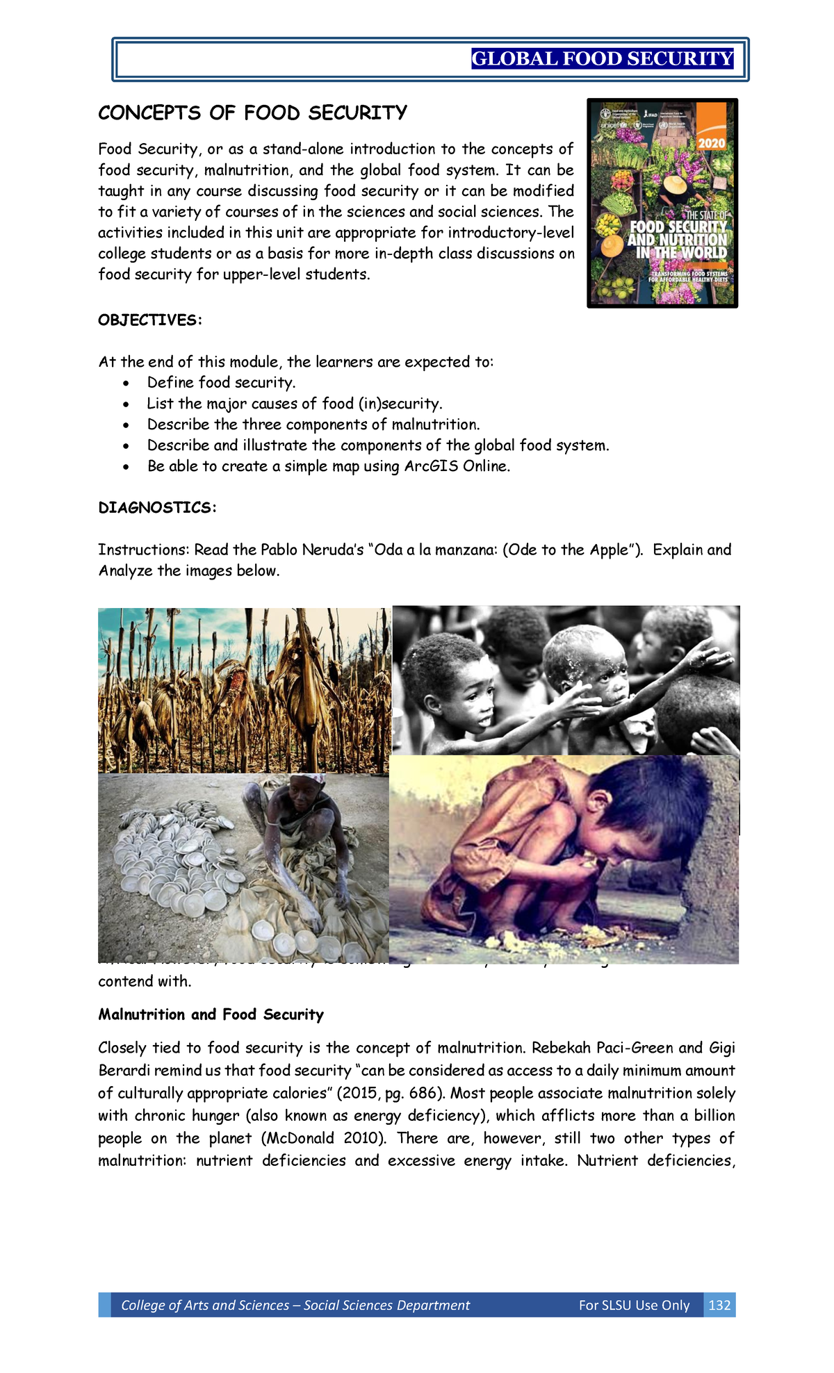 Module 11-GEC04-Food Security - College of Arts and Sciences – Social ...
