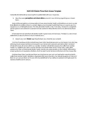 HUM 102 Project - Thomas Floyd HUM 102 Project 10/13/ Part One: Choose ...