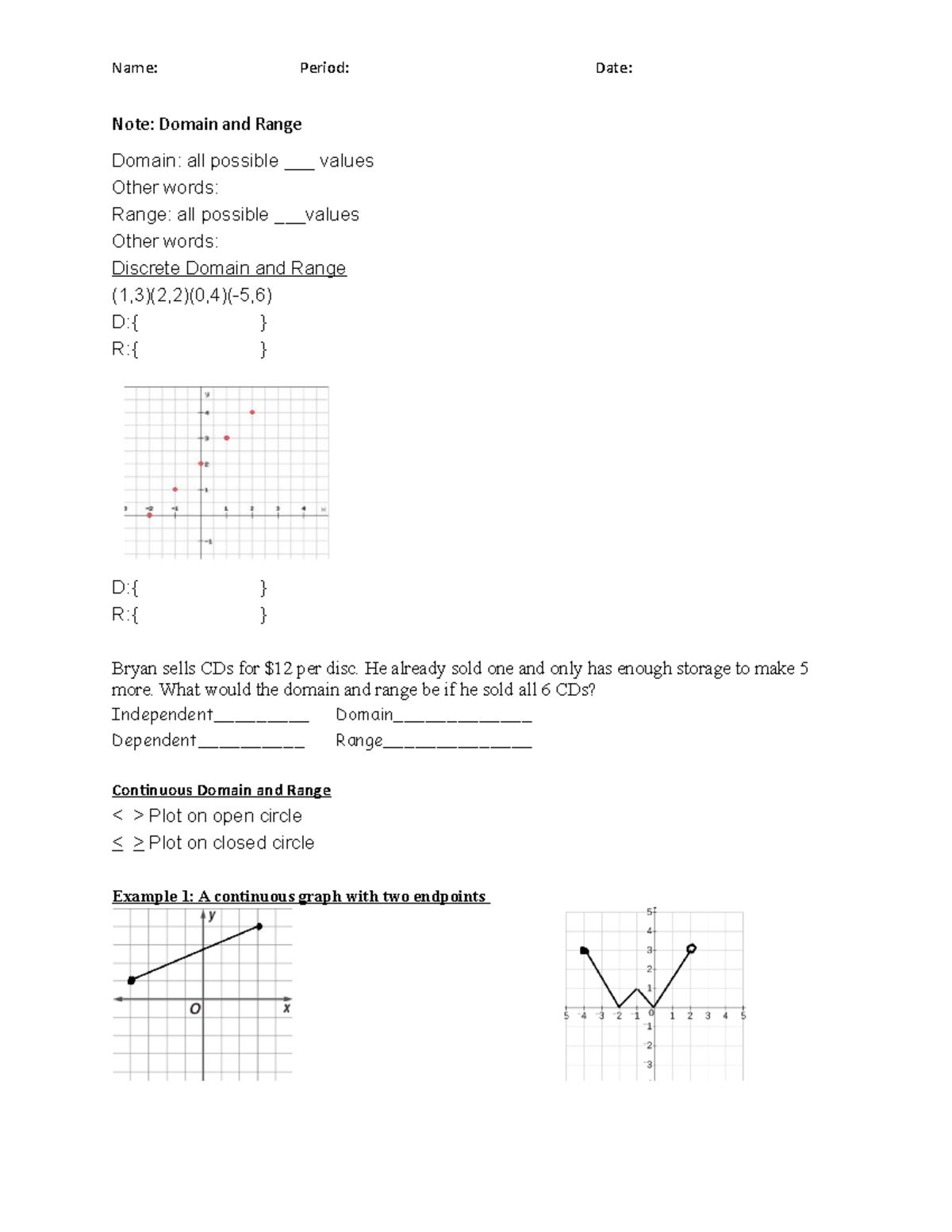 Empty Domain and Range Notes - CHEM 4373 - UHCL - Studocu