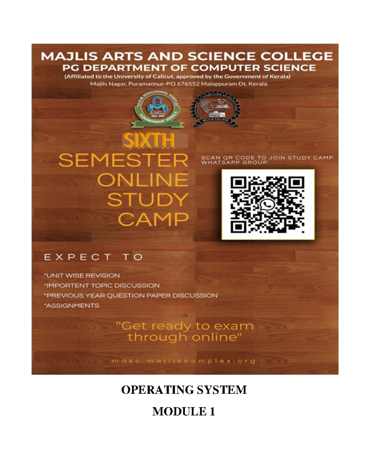 Os module 1 - operatring system notes - OPERATING SYSTEM MODULE 1 What ...