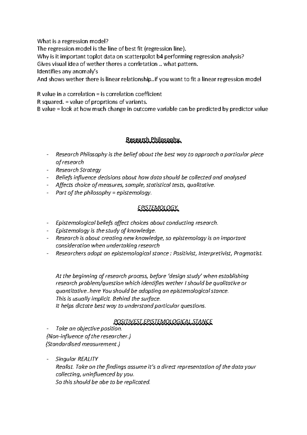 Philsophy OF Research - Psych IN Action - What is a regression model ...