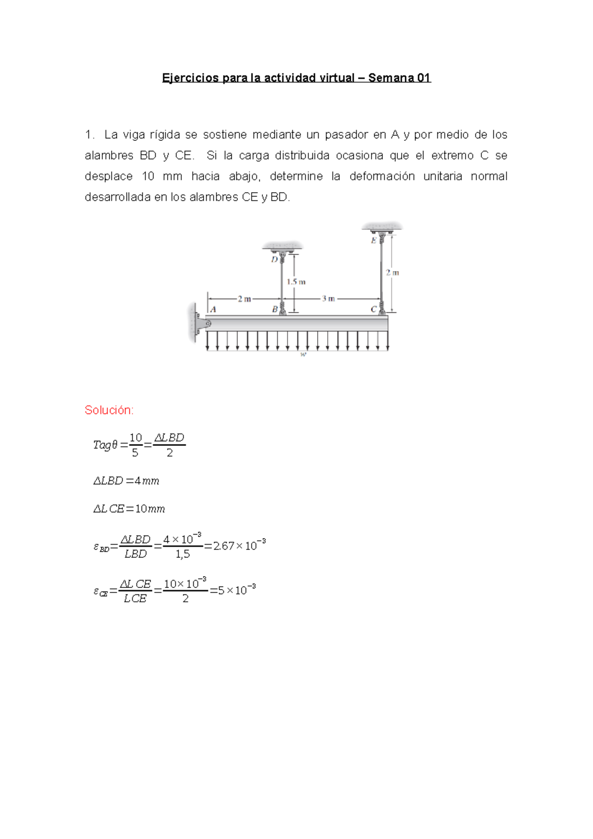 Ejercicios para la actividad virtual 01 - Si la carga distribuida ...