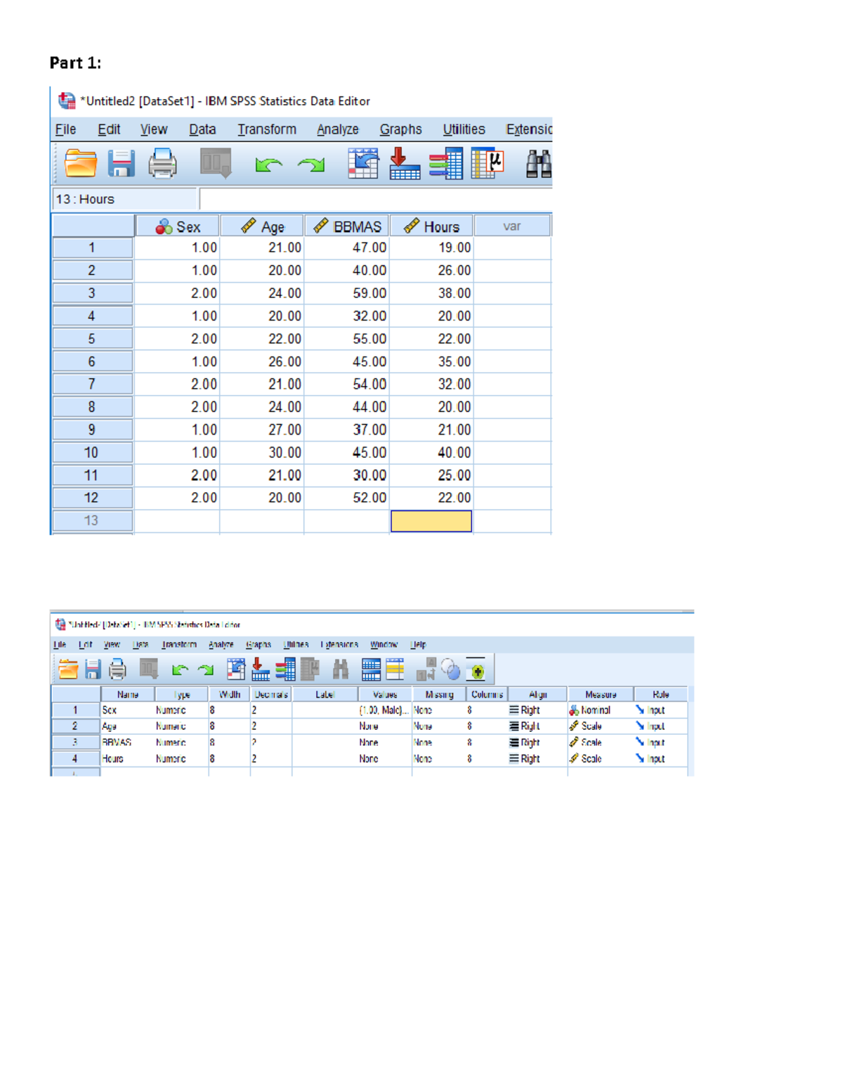 SPSS HW1 - SPSS Psych Workbook - Blaine Browne - PSYC 3600 - Part 1 ...