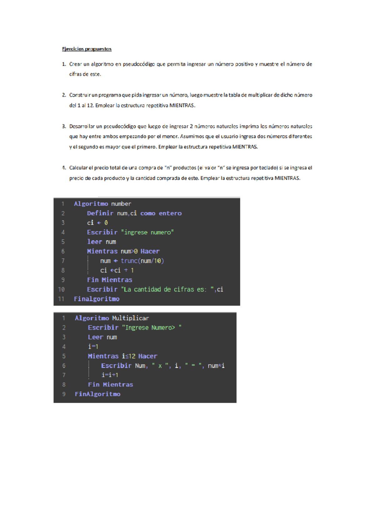 S13.s1 - Resolver ejercicios - Principios de algoritmos - Studocu